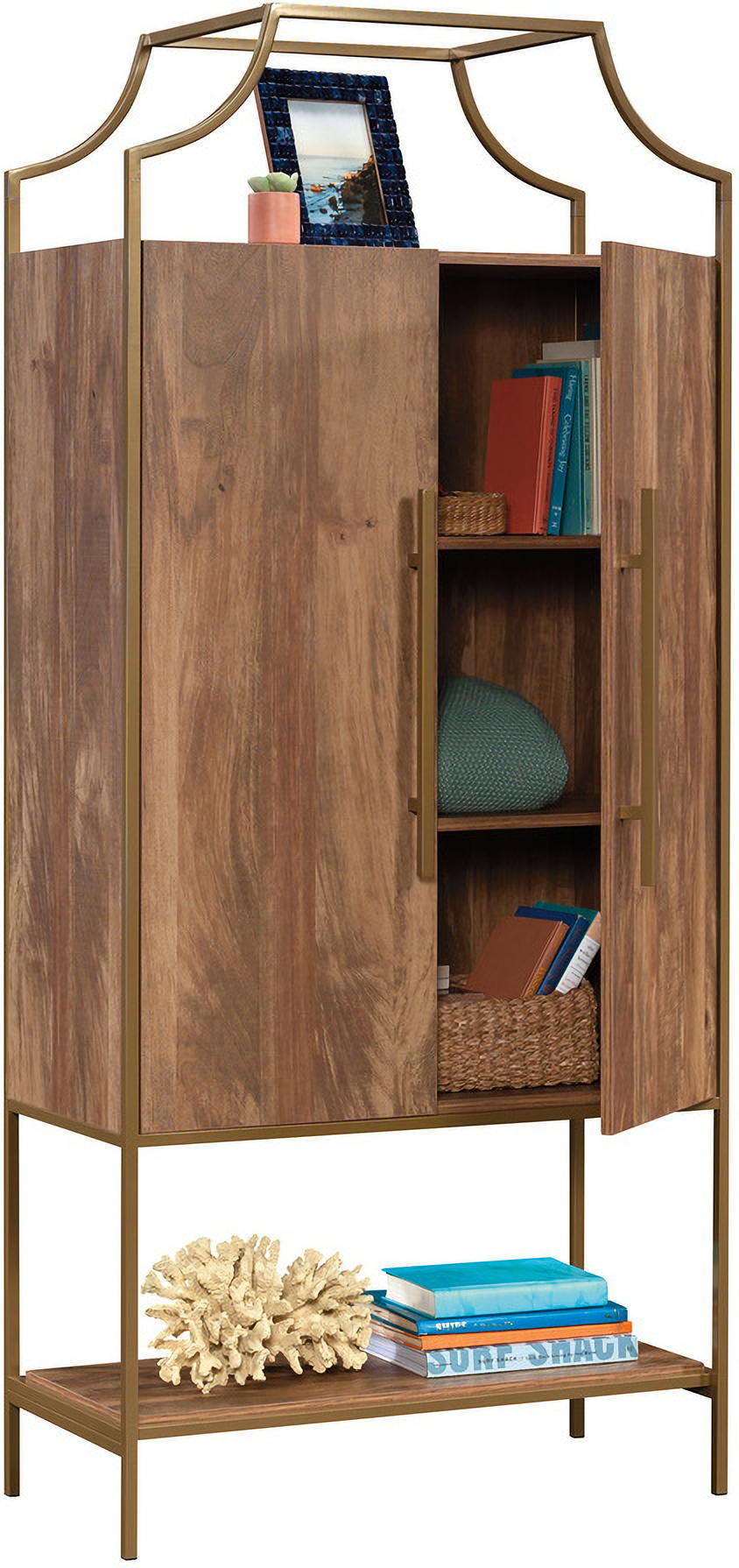 International Lux Storage Cabinet In Sindoori Mango by Sauder ... International Lux Storage Cabinet In Sindoori Mango by Sauder ...
