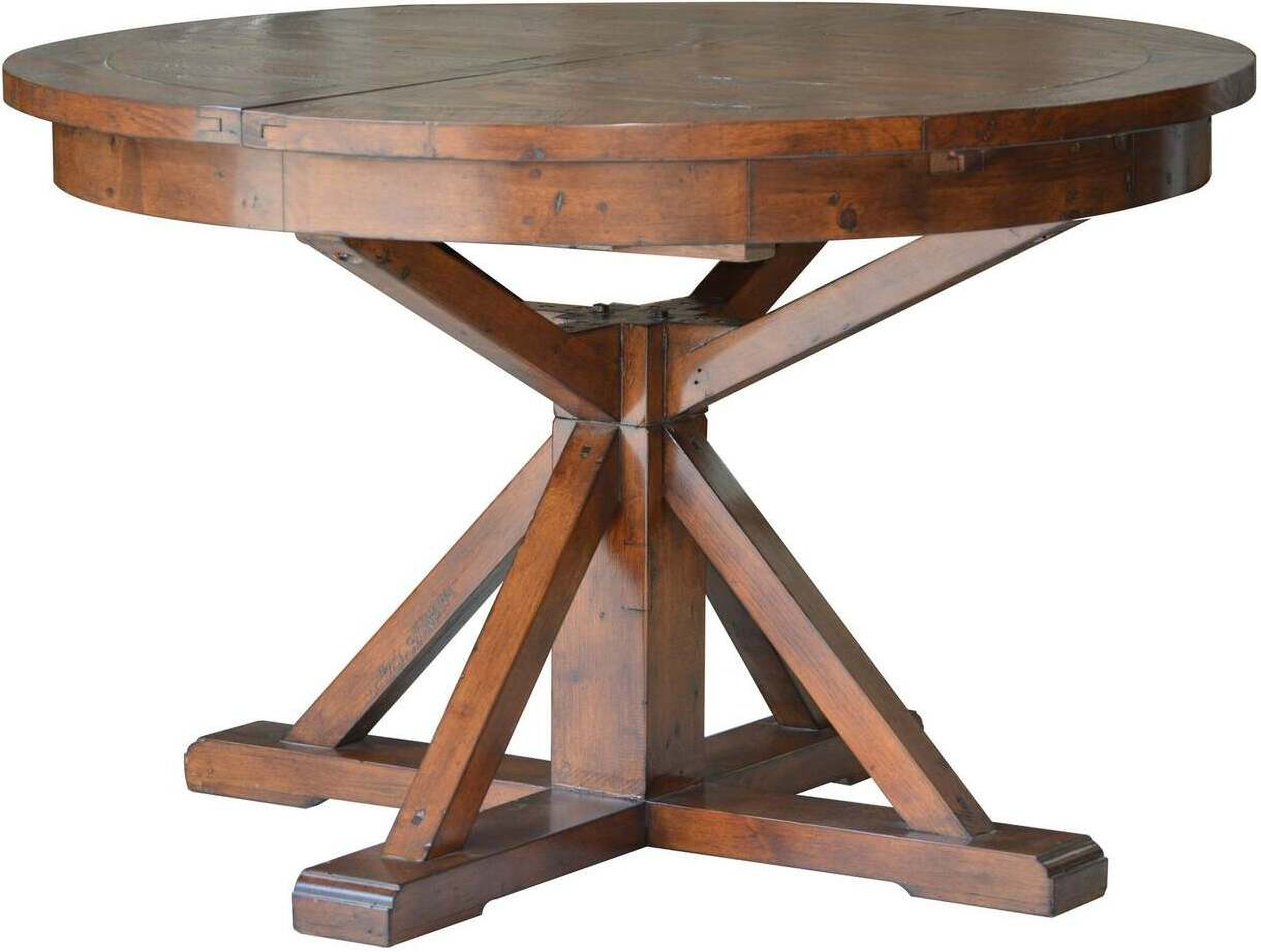 Irish Coast Round Extension Dining Table In African Dusk by LH Imports ...