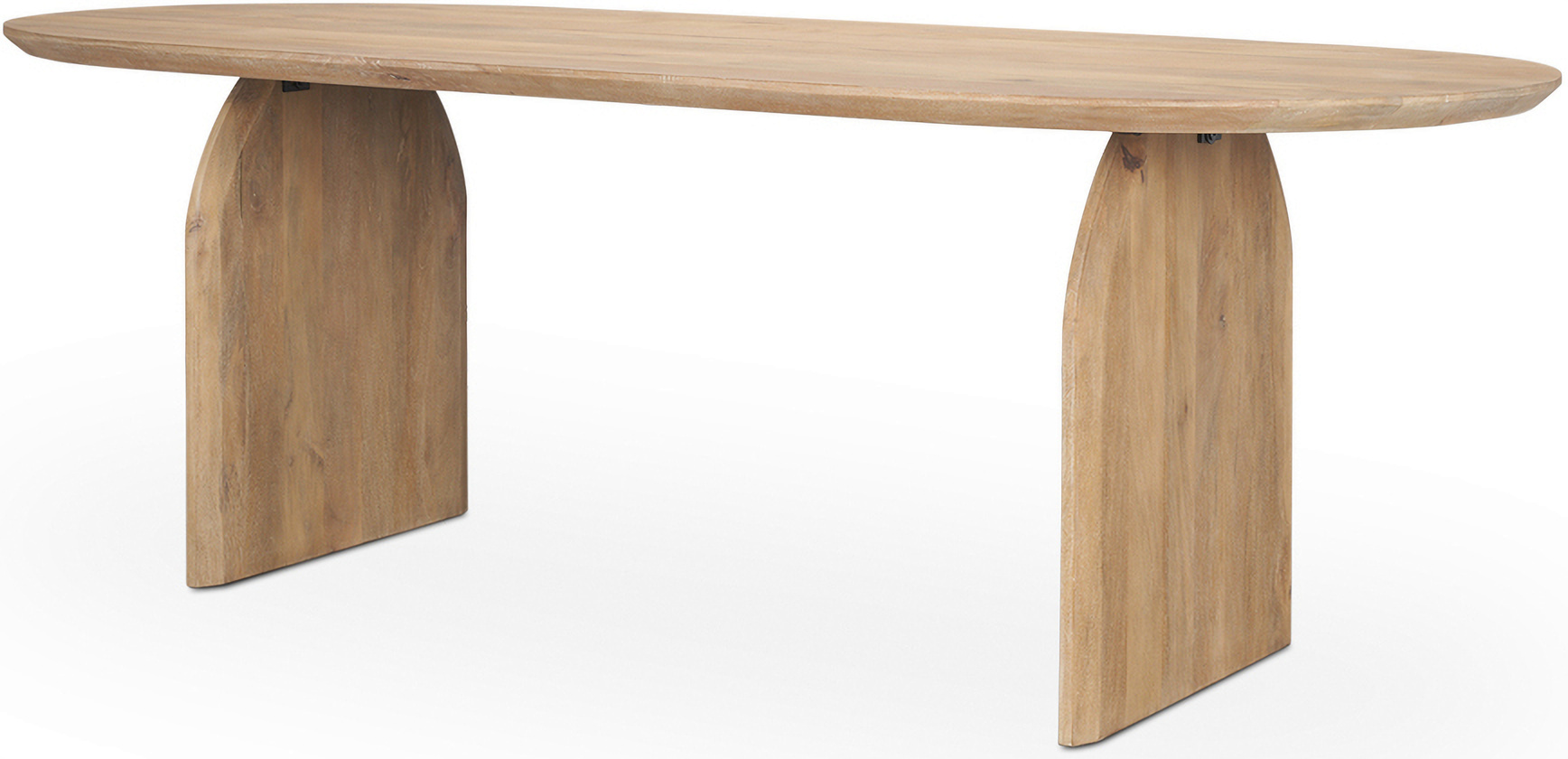 Isla Dining Table In Light Brown by Mercana | 1StopBedrooms