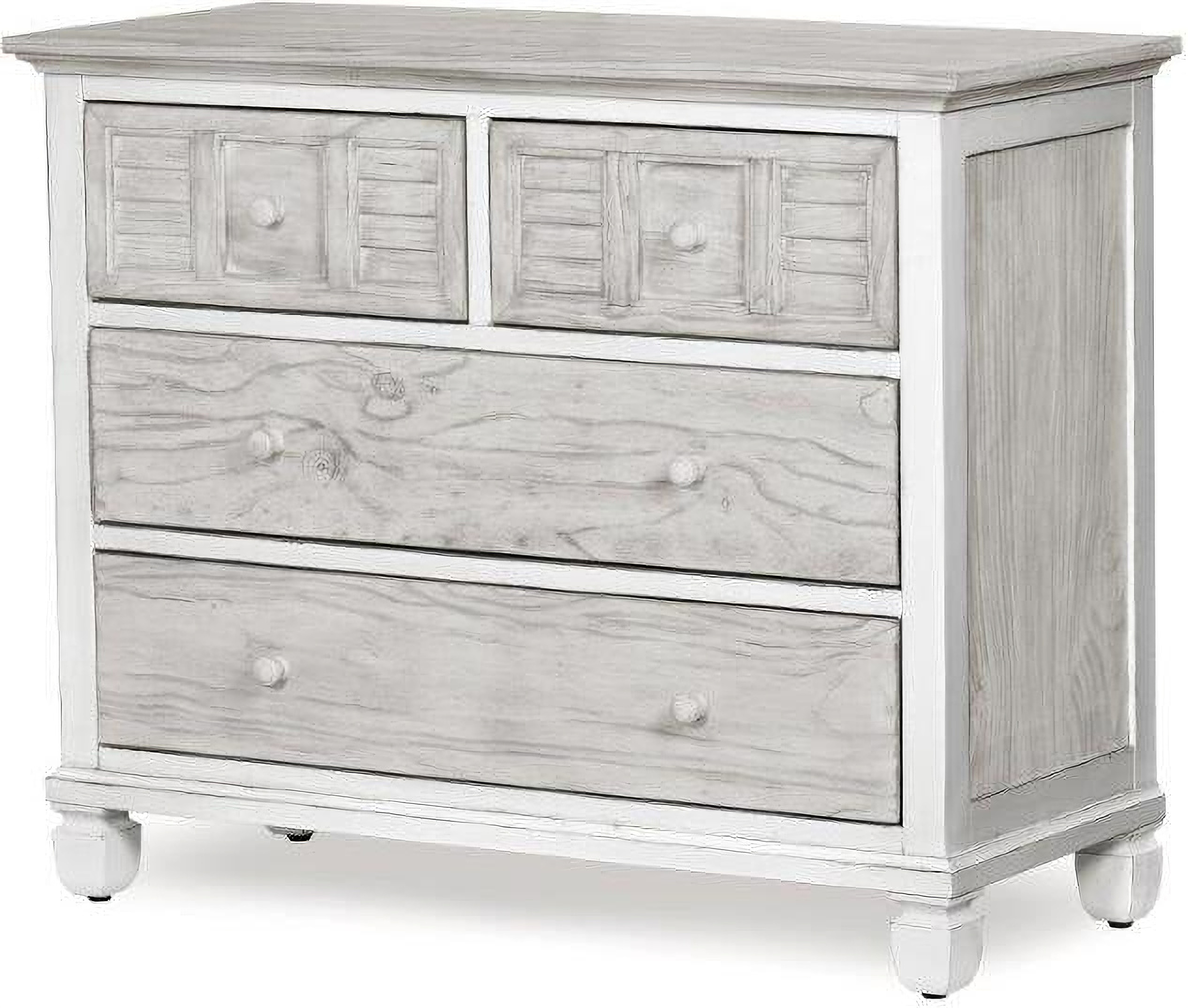 Islamorada 4 Drawer Single Chest In White And Grey by Sea Winds Trading ...