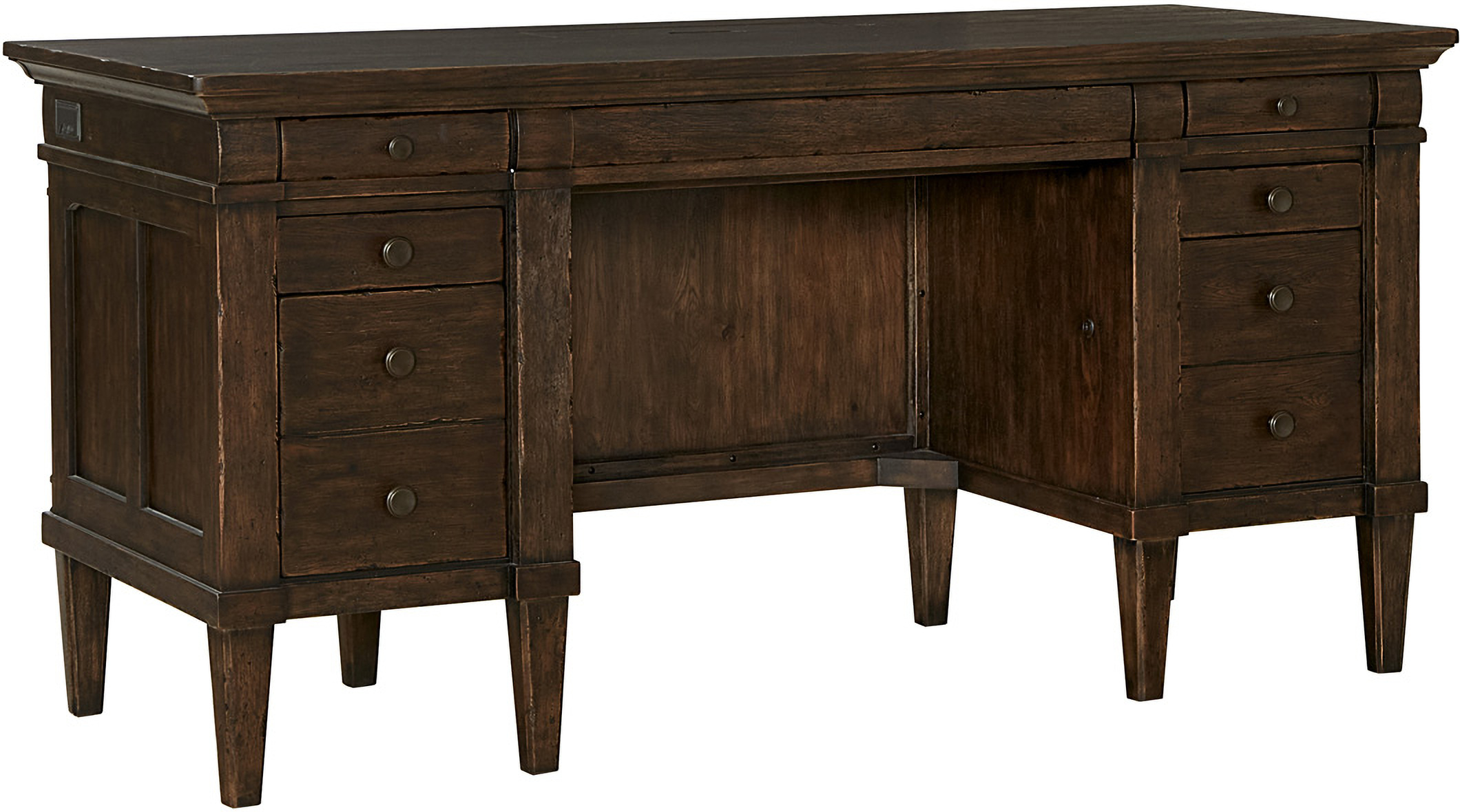 Jackson 62 Inch Executive Desk In Turkish Coffee by Aspenhome ...