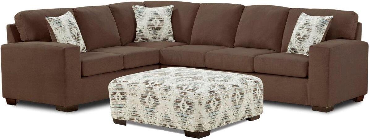 Jade Corner Sectional In Brown - 1StopBedrooms