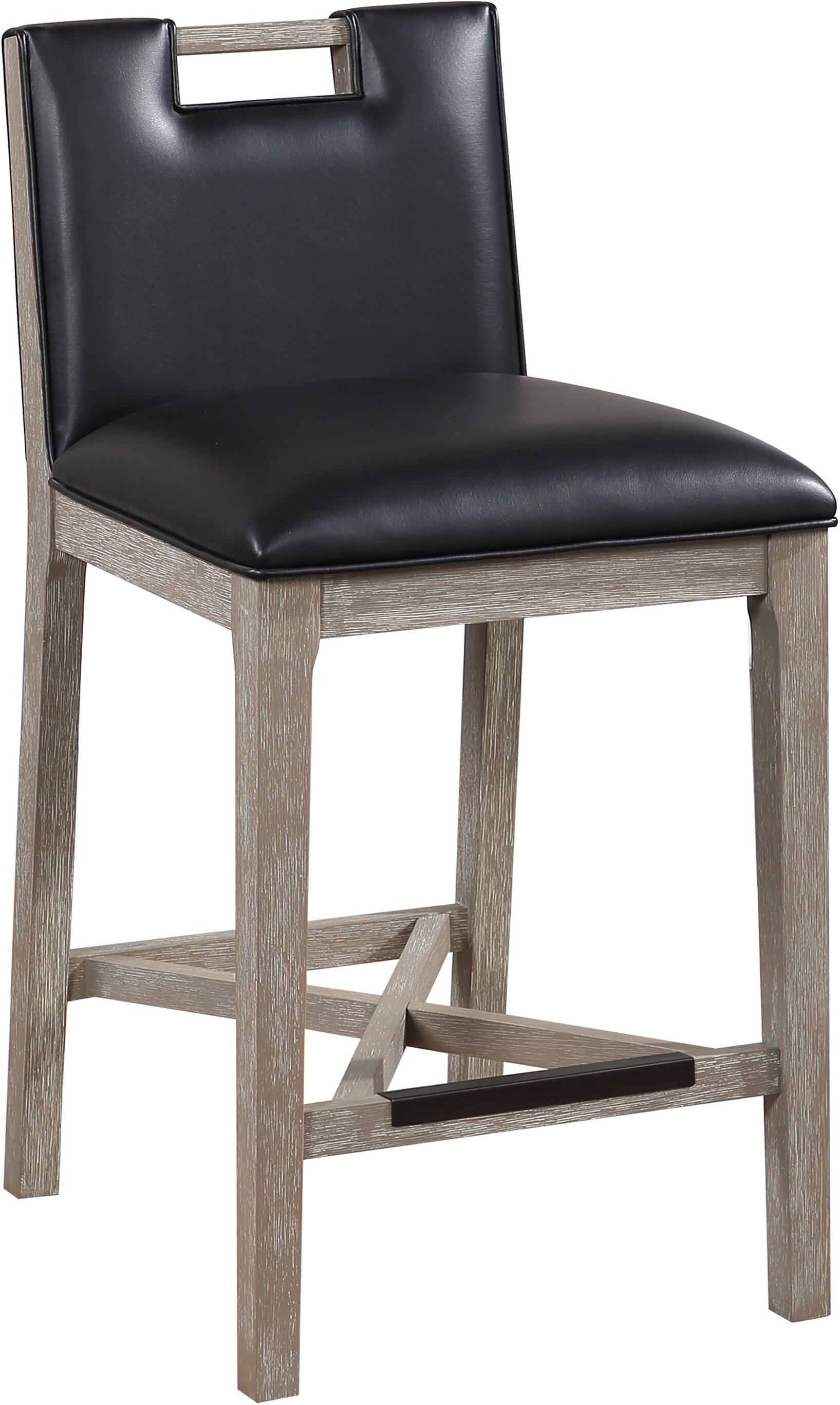 Jakarta 26 Inch Stool In Driftwood Grey by American Woodcrafters ...