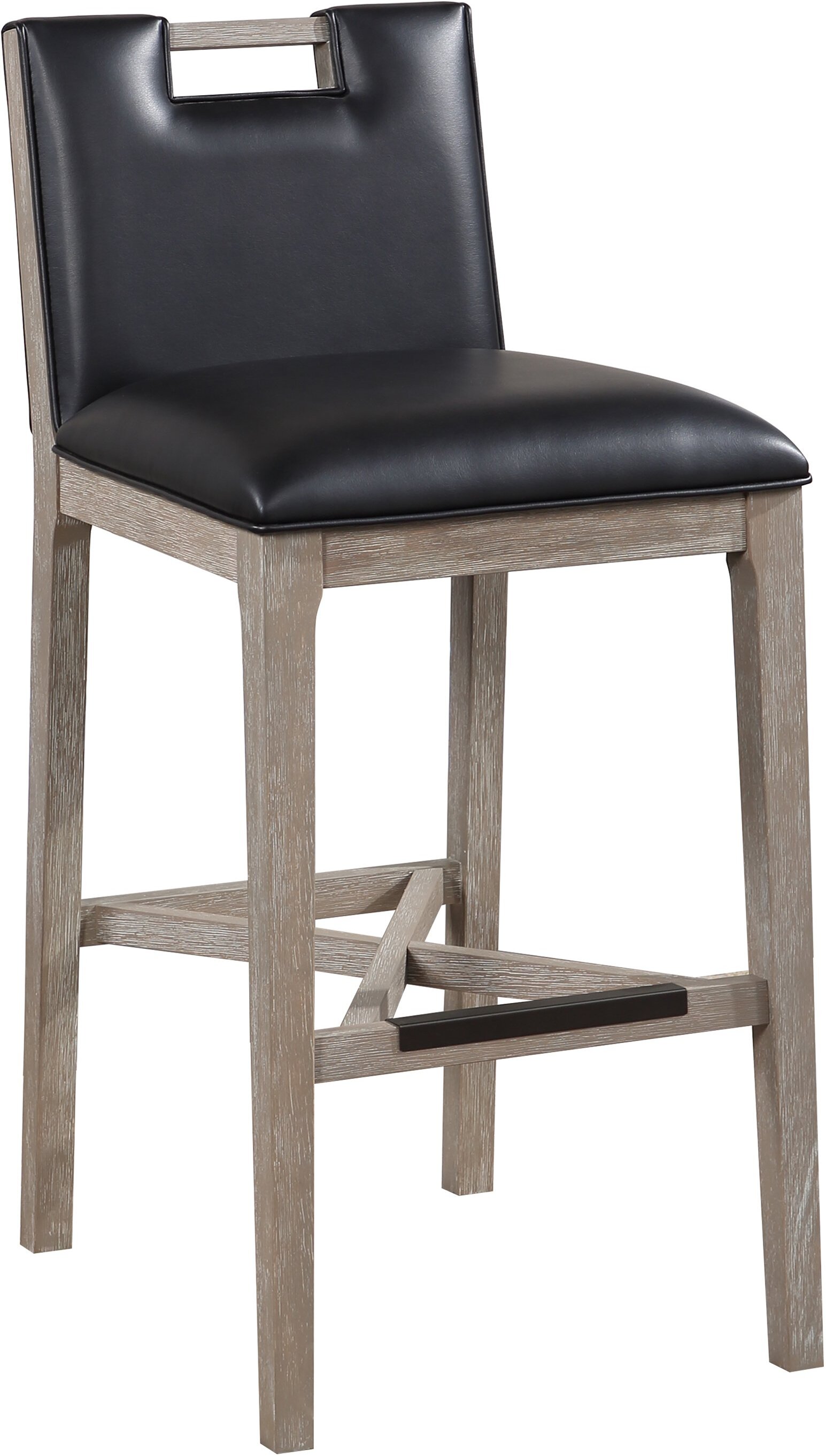 Jakarta 30 Inch Stool In Driftwood Grey by American Woodcrafters ...