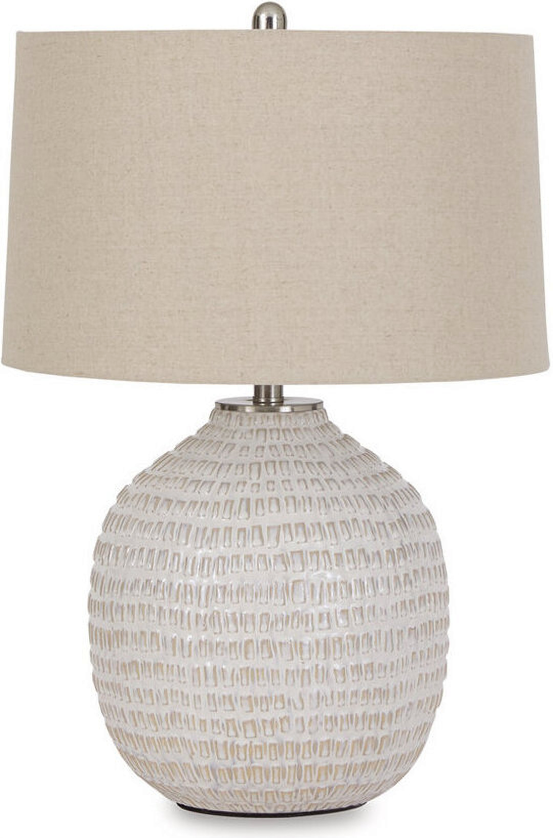 Jamon Beige Ceramic Table Lamp by Ashley Furniture | 1StopBedrooms