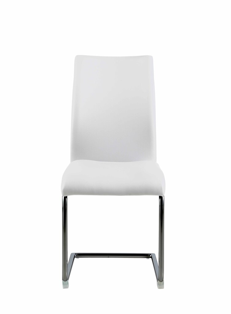 Jane Contour Back Cantilever Side Chair Set of 4 In White by Chintaly ...