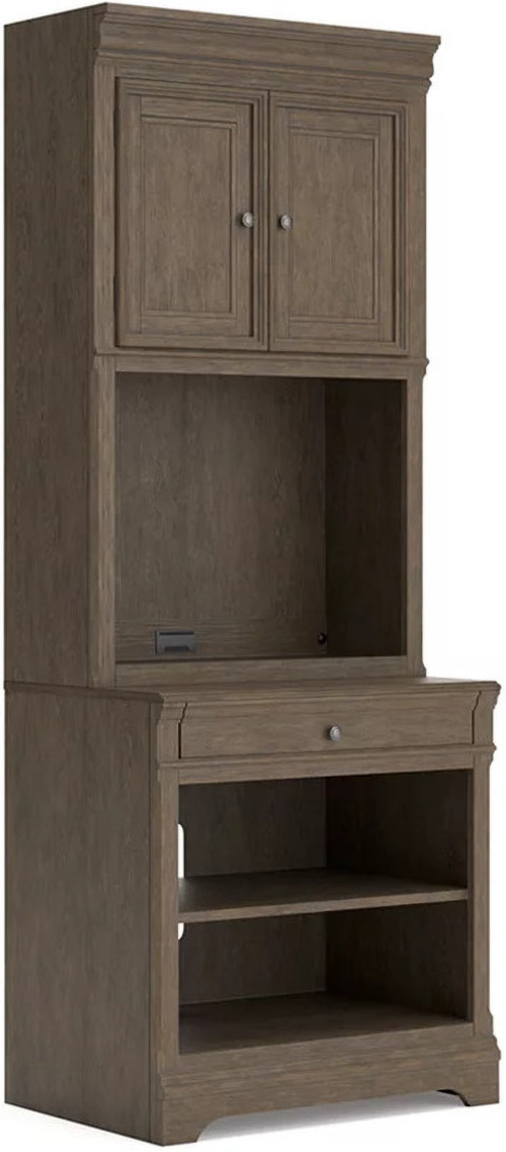 Janismore Bookcase In Weathered Gray by Ashley Furniture | 1StopBedrooms