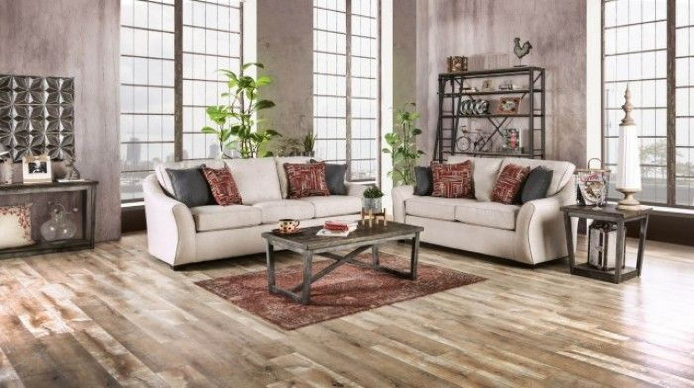 Jarrow Ivory Living Room Set by Furniture of America | 1StopBedrooms