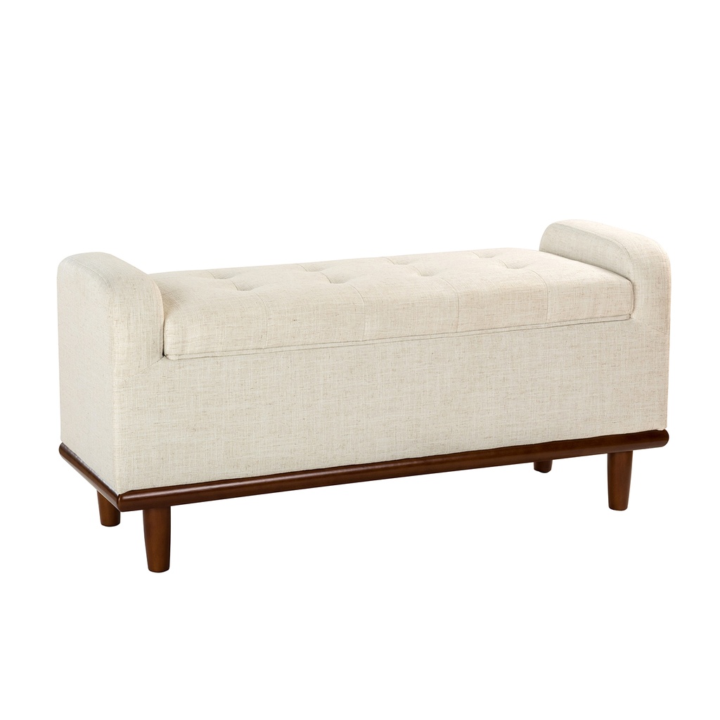 Jason Upholstered Flip Top Storage Bench In Ivory by Karat Home ...