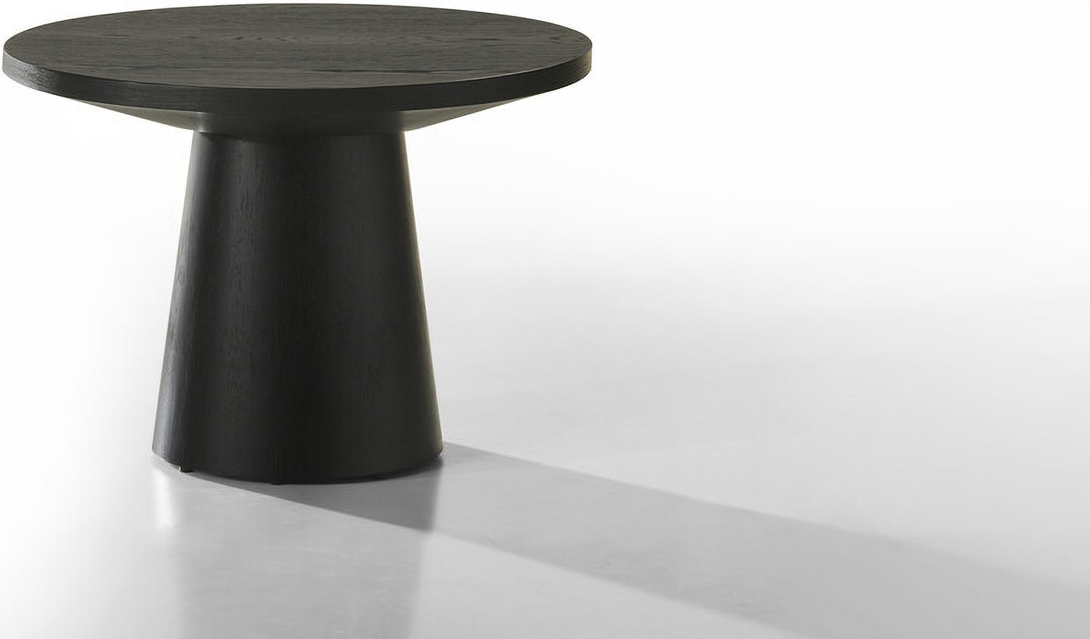 Grantham 22 Inch Round End Table with Pedestal Base In Black by Lilola ...