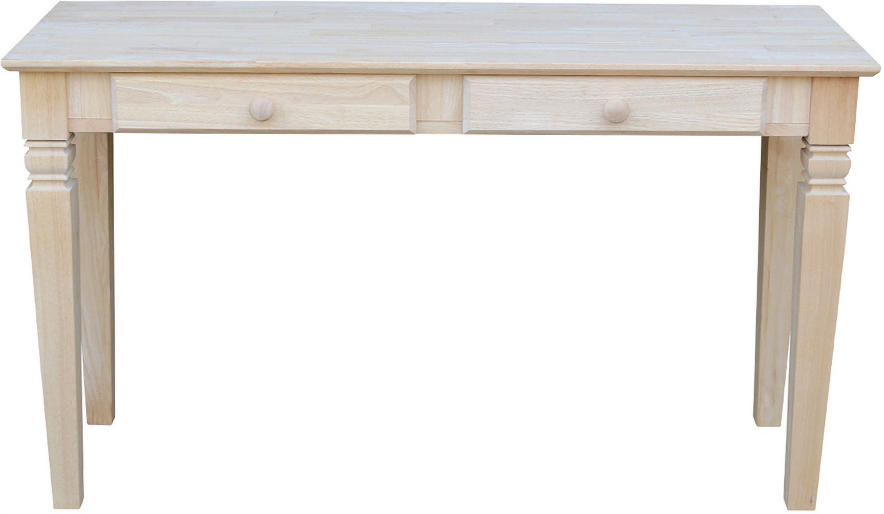 Java Console Table with 2 Drawers In Unfinished by International Concepts | 1StopBedrooms
