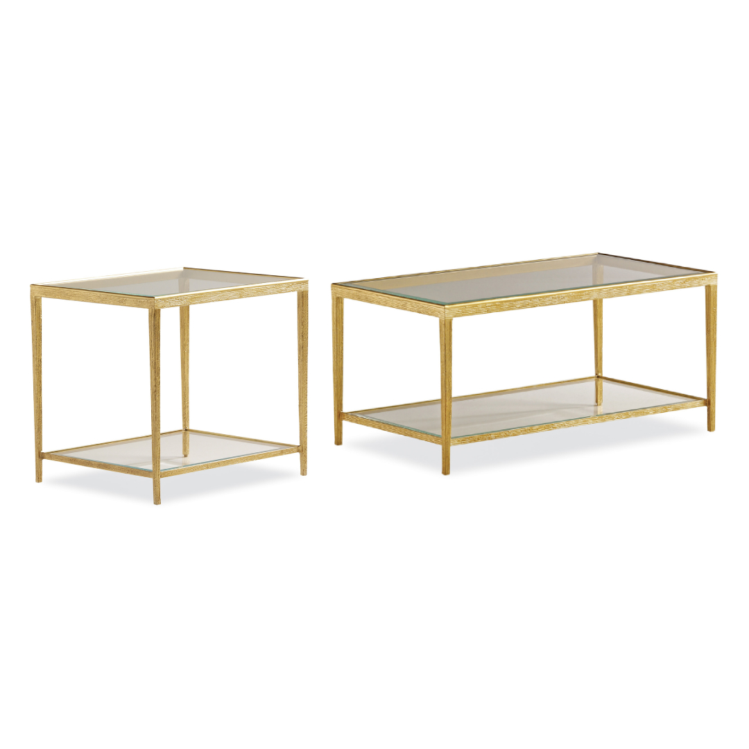 Jinx Brass Rectangle Occasional Table Set In Brass by Maitland-Smith ...