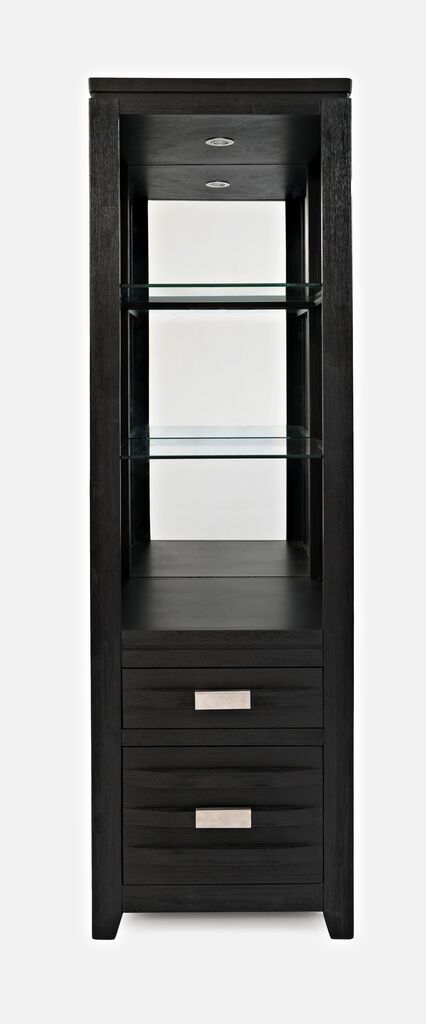 Altamonte 22 Inch Pier Bookcase In Dark Charcoal by Jofran | 1StopBedrooms