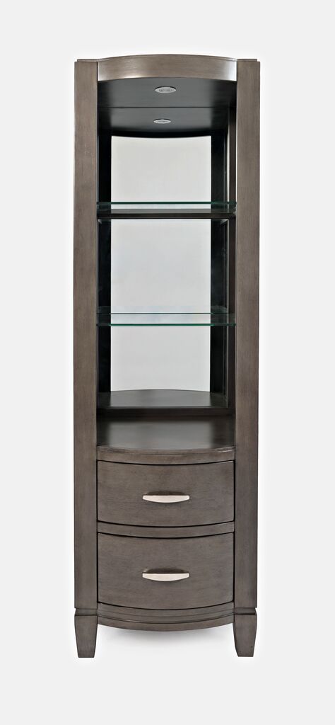 Scarsdale 22 Inch Pier Bookcase In Grey by Jofran | 1StopBedrooms