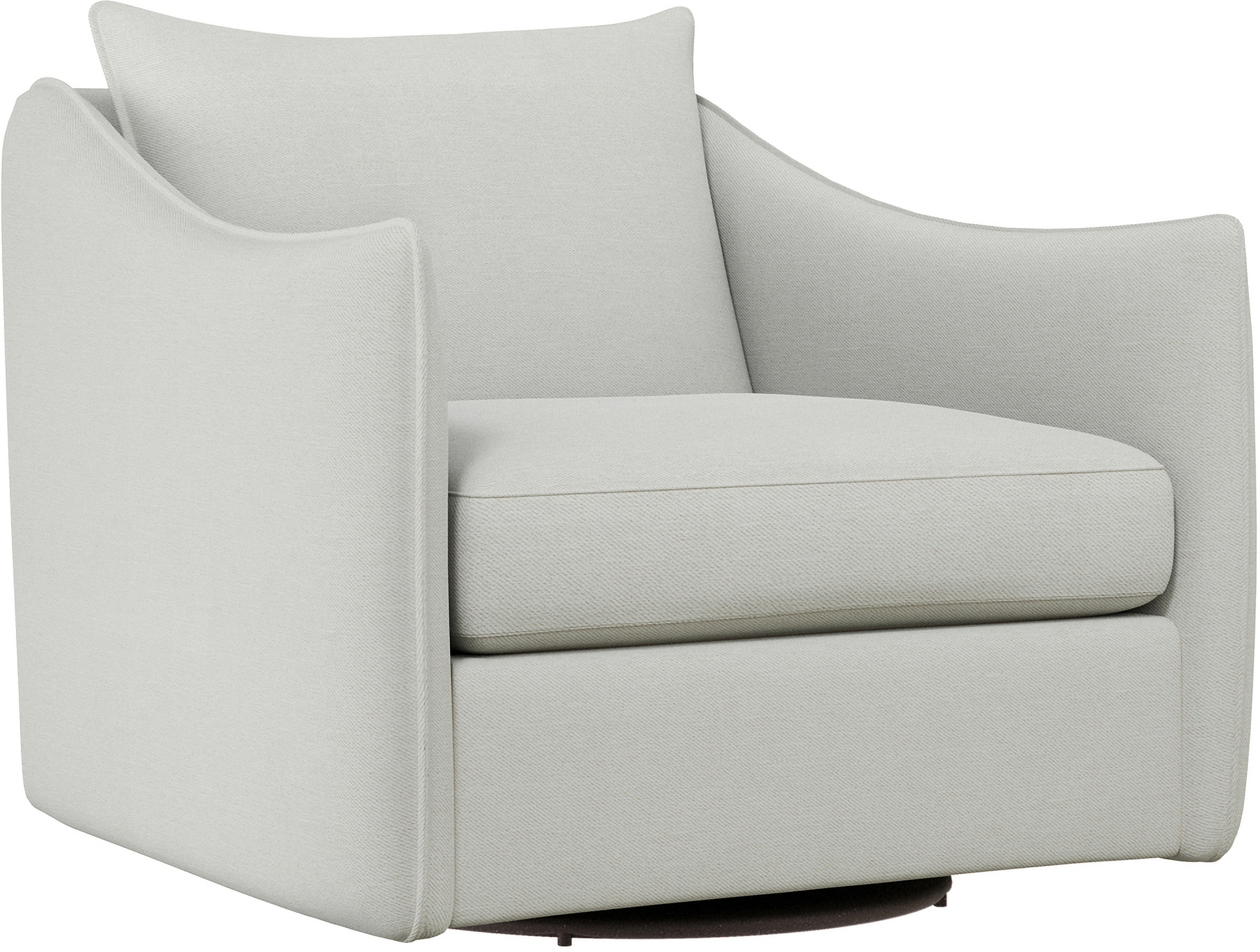 Joli Fabric Swivel Chair In Bone by Bernhardt | 1StopBedrooms