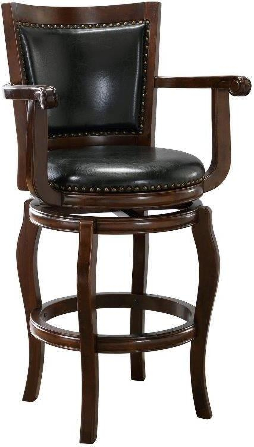 Jones 29 Inch Swivel Bar Stool In Cappuccino by Boraam Industries ...