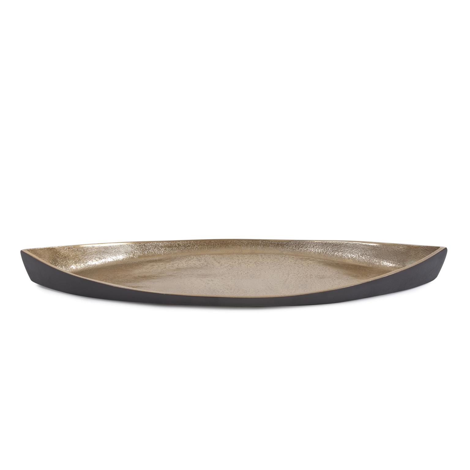 Jordan Aluminum Canoe Tray In Gold and Graphite by Howard Elliott ...