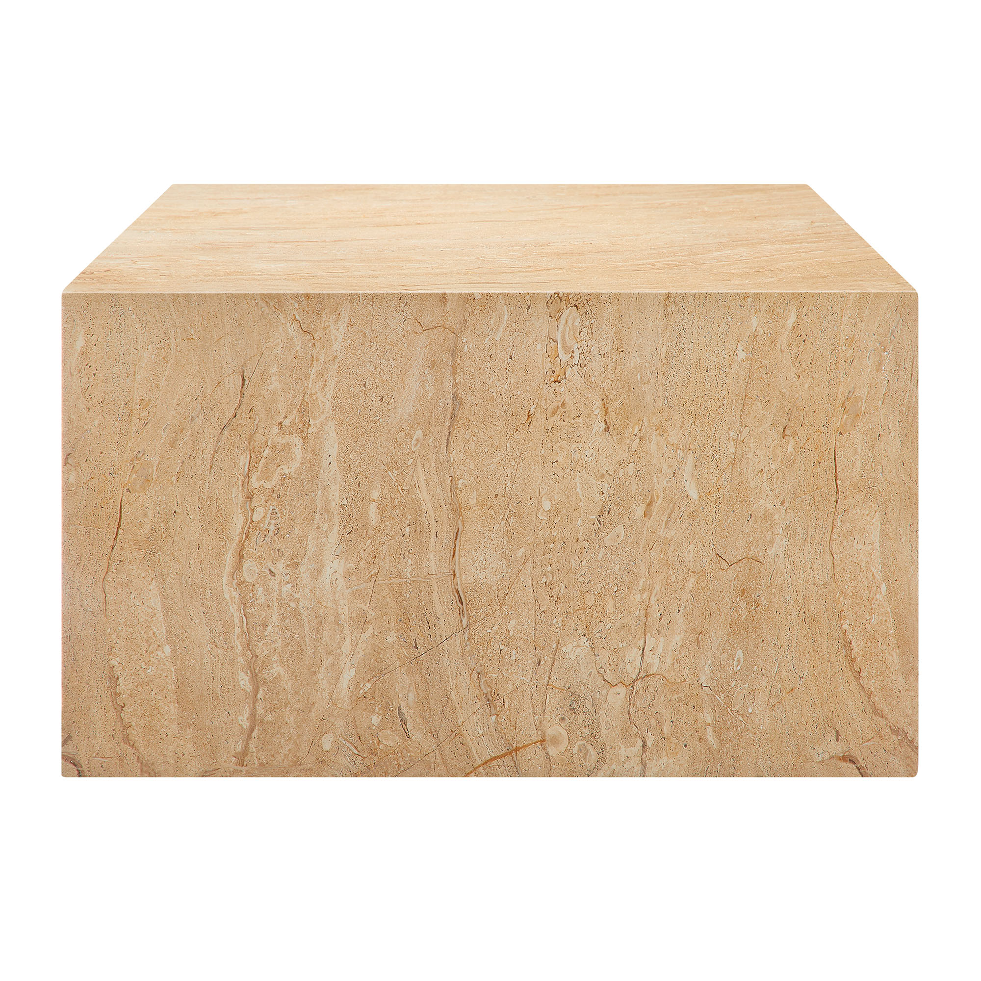 Jordana Square Plinth Indoor - Outdoor Patio Concrete Coffee Table In ...
