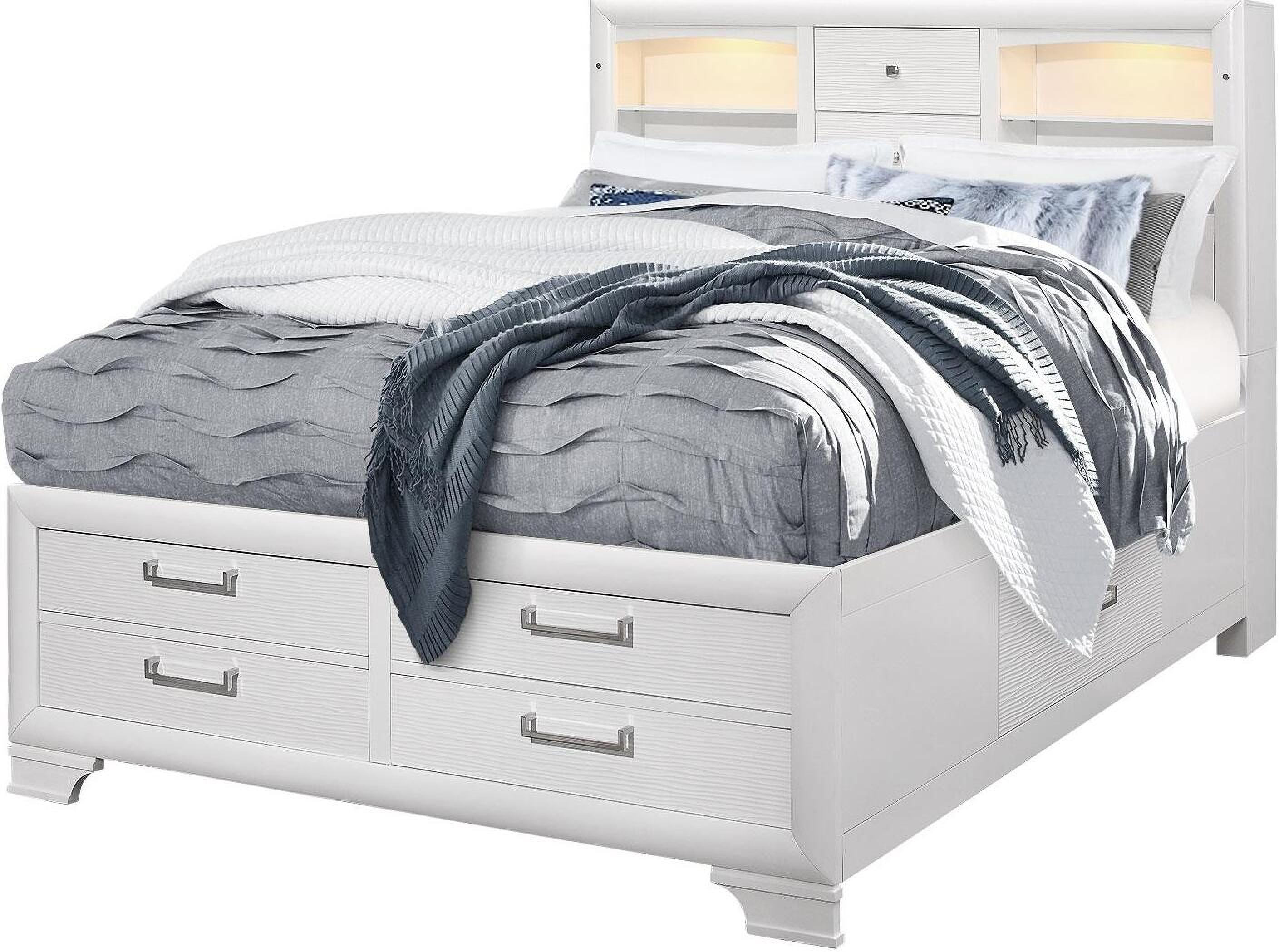 Jordyn Full Bed In White by Global Furniture USA | 1StopBedrooms