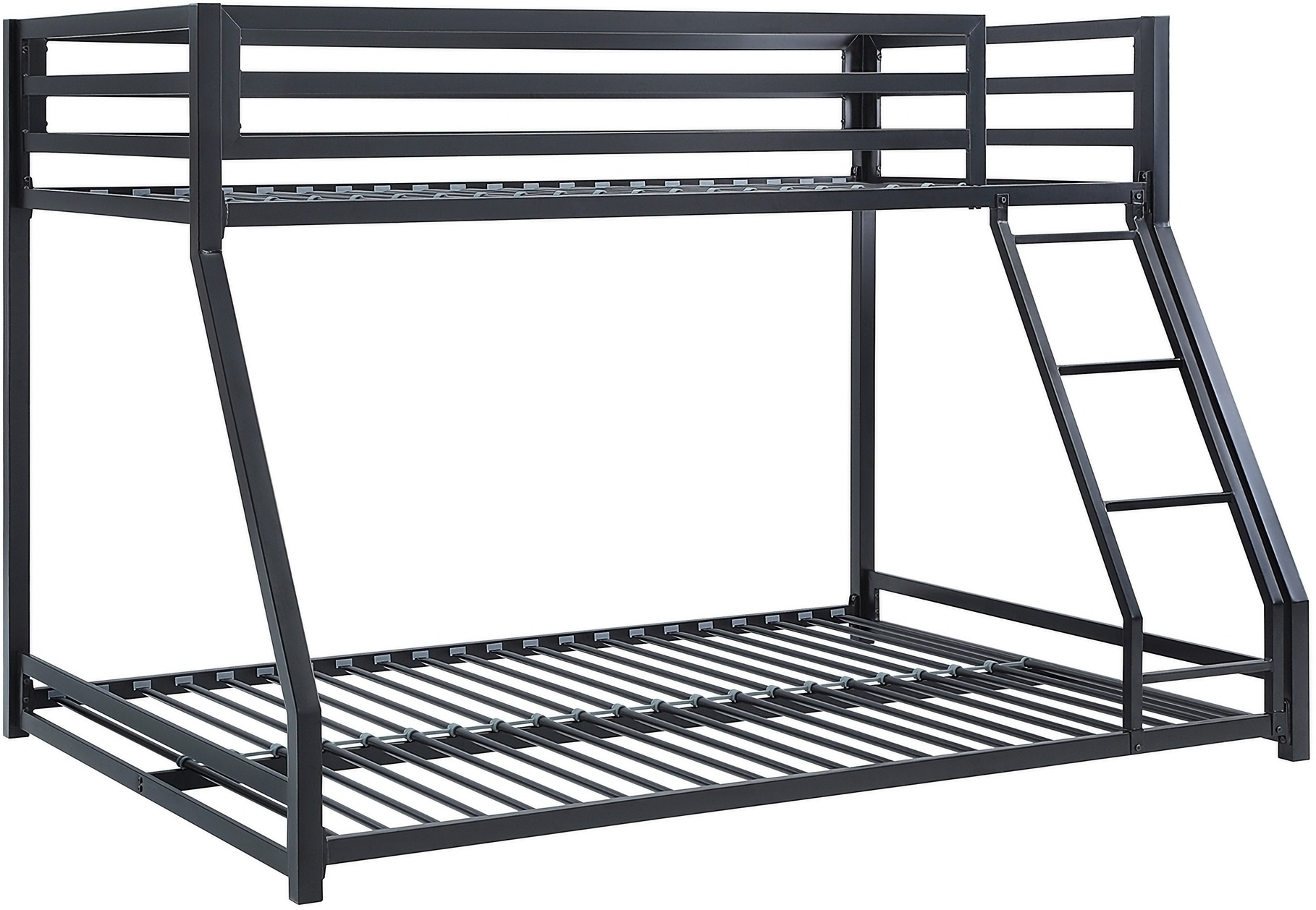 Jovie Twin Over Full Bunk Bed In Black by Homelegance | 1StopBedrooms