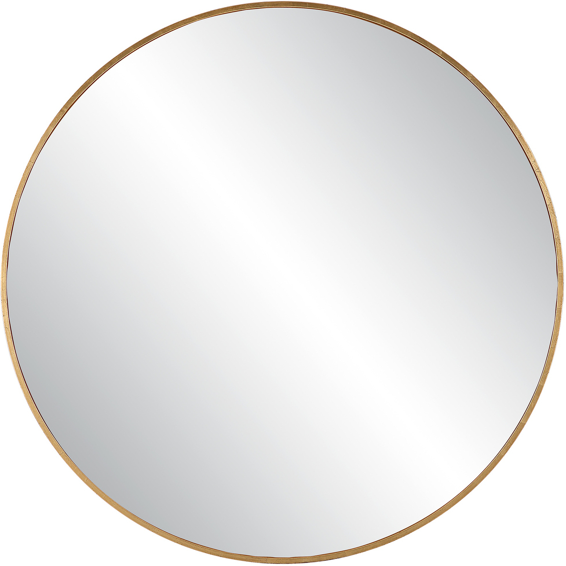 Junius Large Round Mirror In Gold by Uttermost | 1StopBedrooms