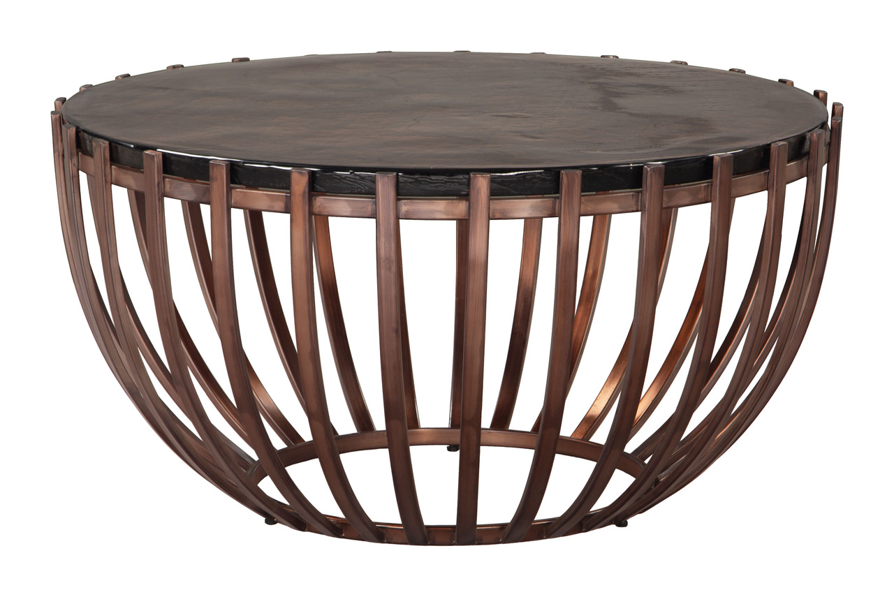 Kafig Coffee Table In Bronze by Zuo Modern | 1StopBedrooms