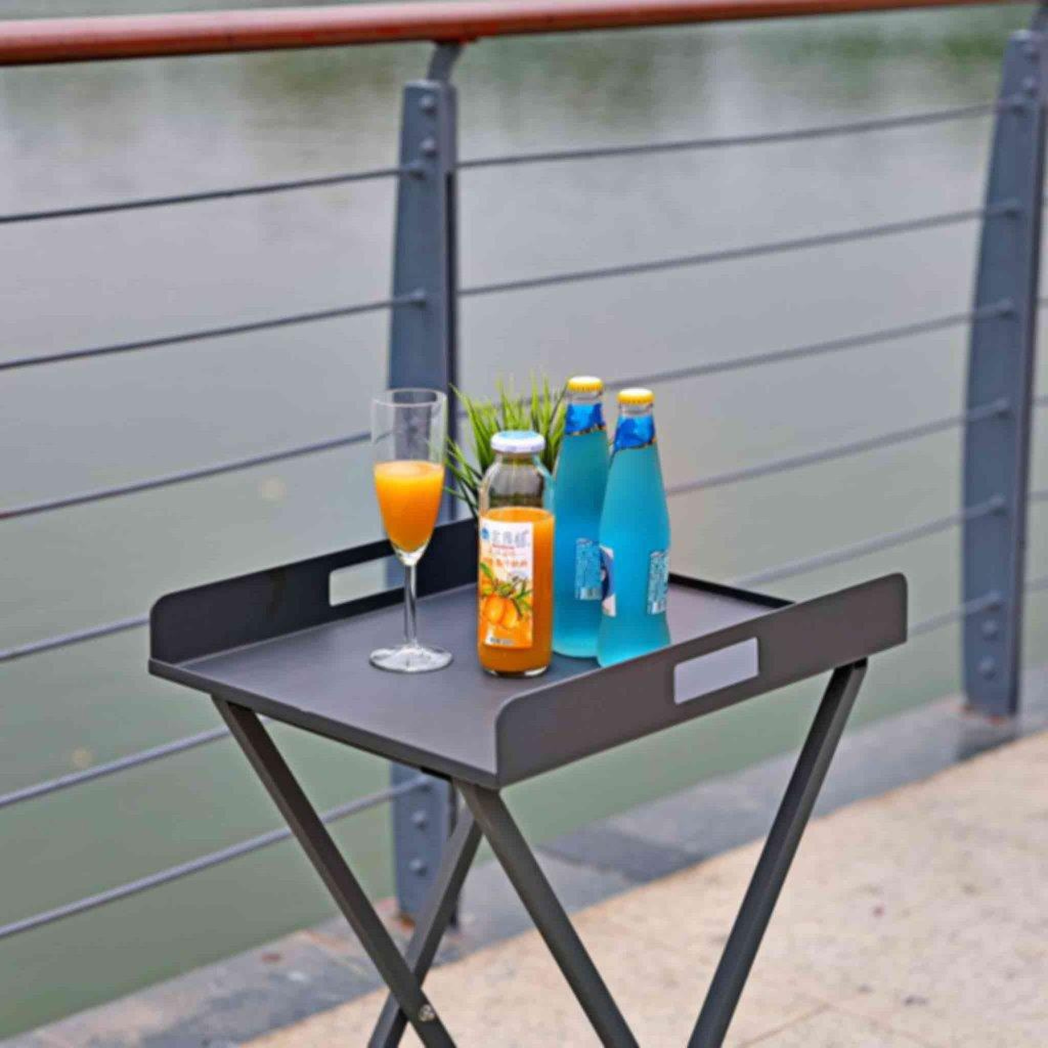 Kai Indoor-Outdoor Tray Side Table by Whiteline Modern Living ...