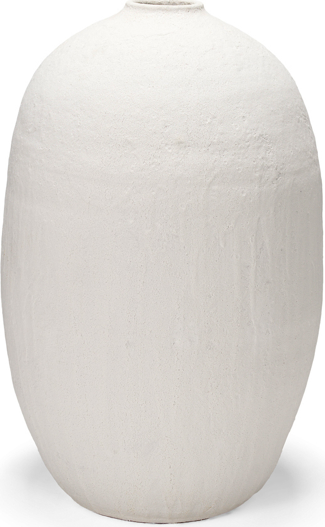 Karakum II Textured Ceramic Large Vase In White by Mercana | 1StopBedrooms