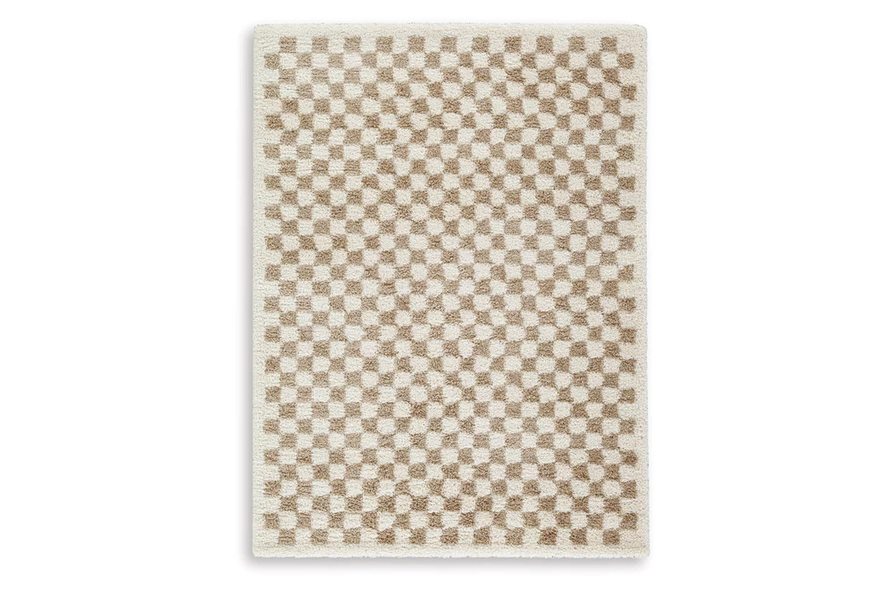 Karamen Medium Rug In Taupe/Ivory by Ashley Furniture | 1StopBedrooms