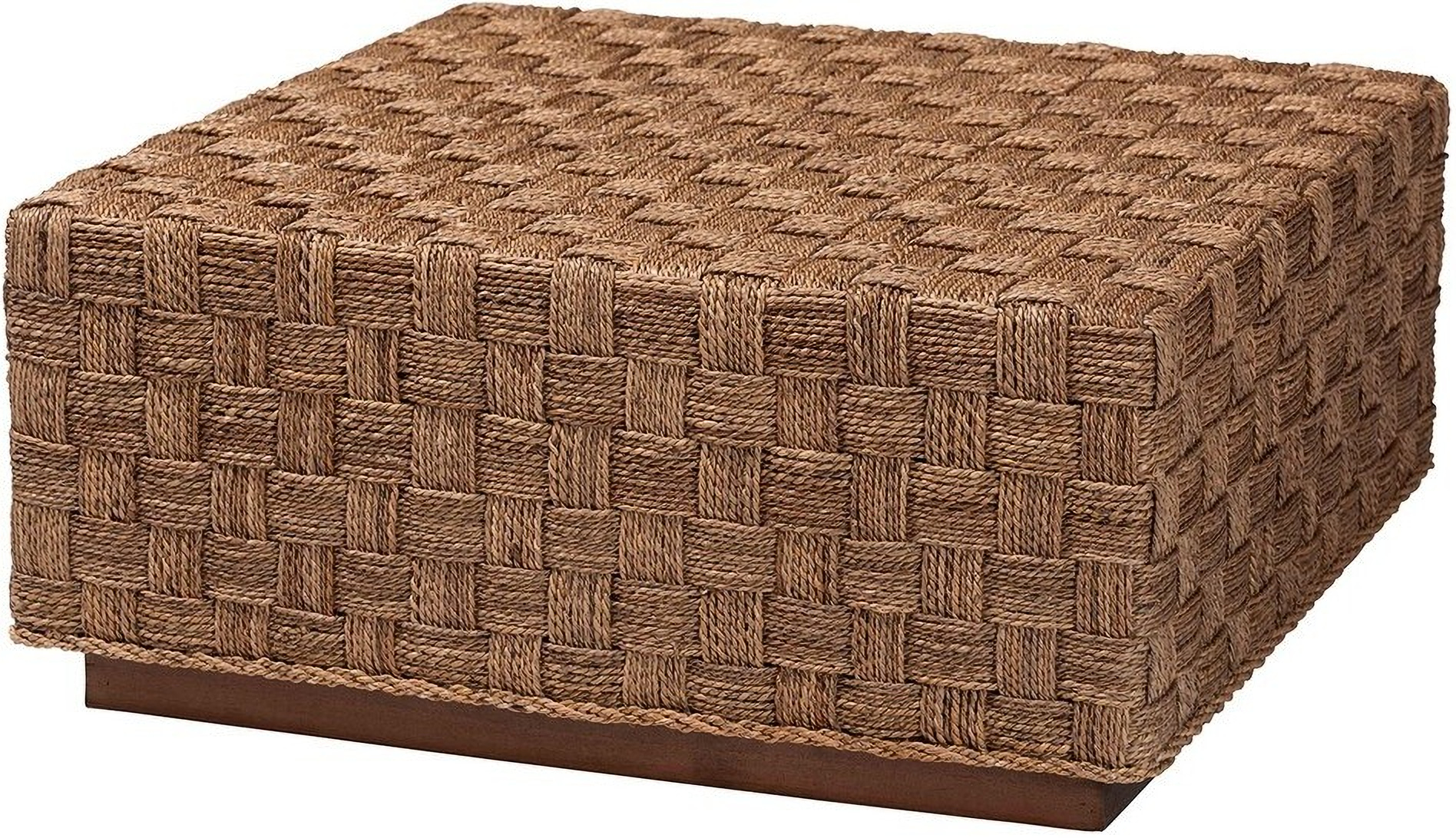 Karina Seagrass Coffee Table In Natural Seagrass and Light Brown by ...