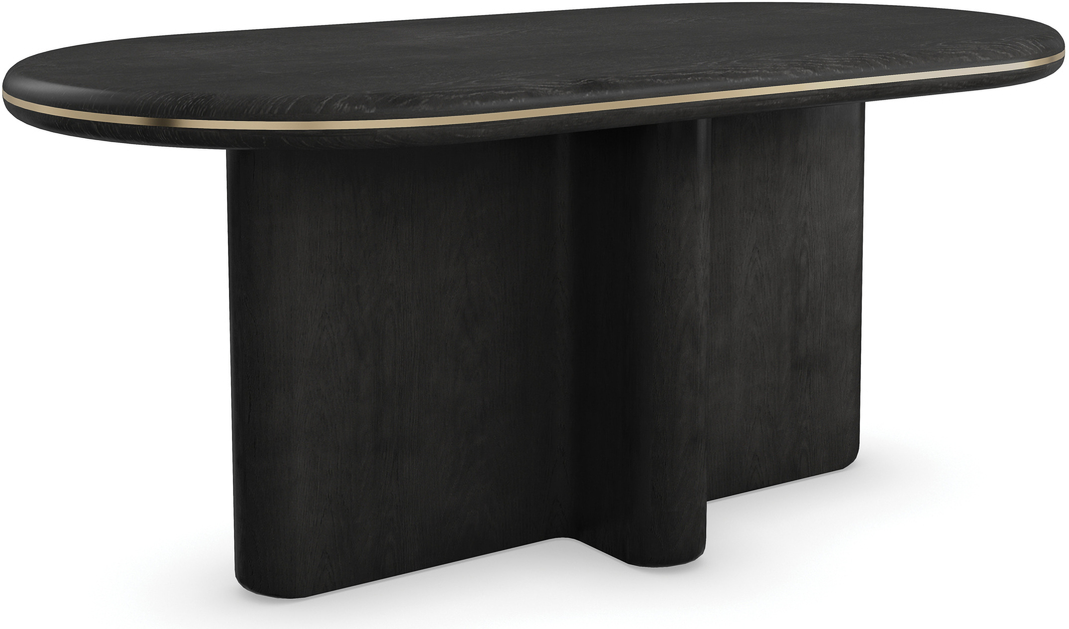 Kelly Hoppen Monty Dining Table In Gold by Caracole | 1StopBedrooms