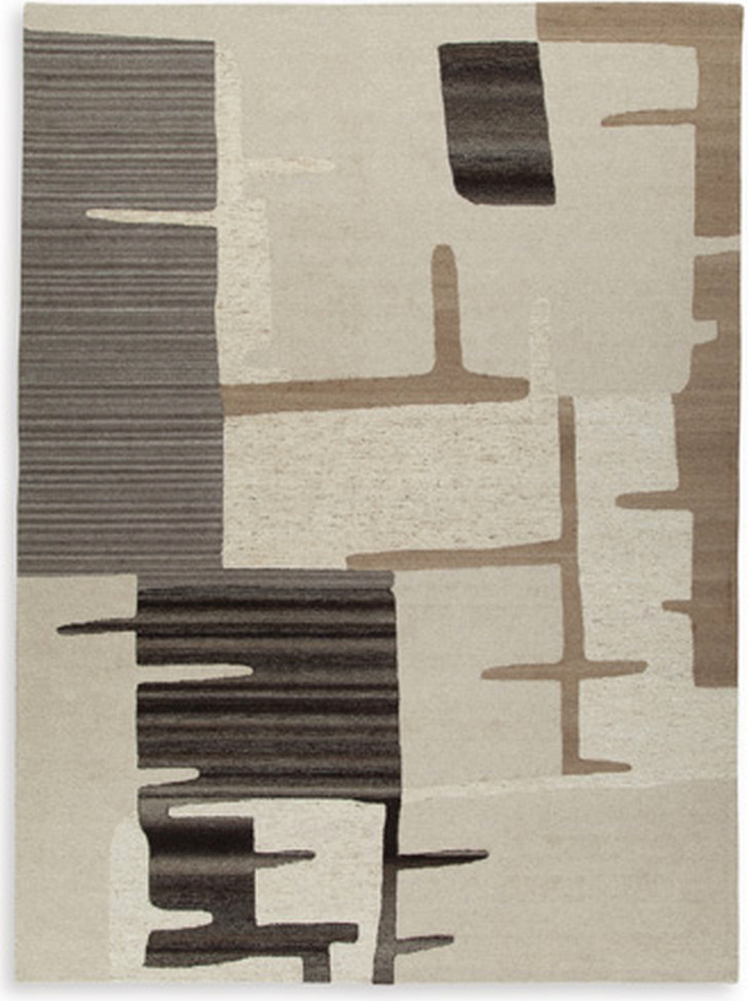 Kencher Extra Large Rug In Beige and Brown by Ashley Furniture ...