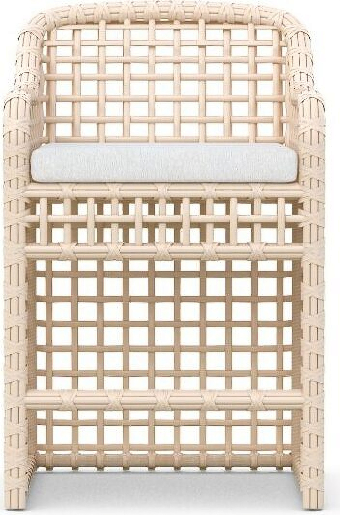 Kiawah Counter Stool with Cushion In Polar and Almond by Azzurro Living ...