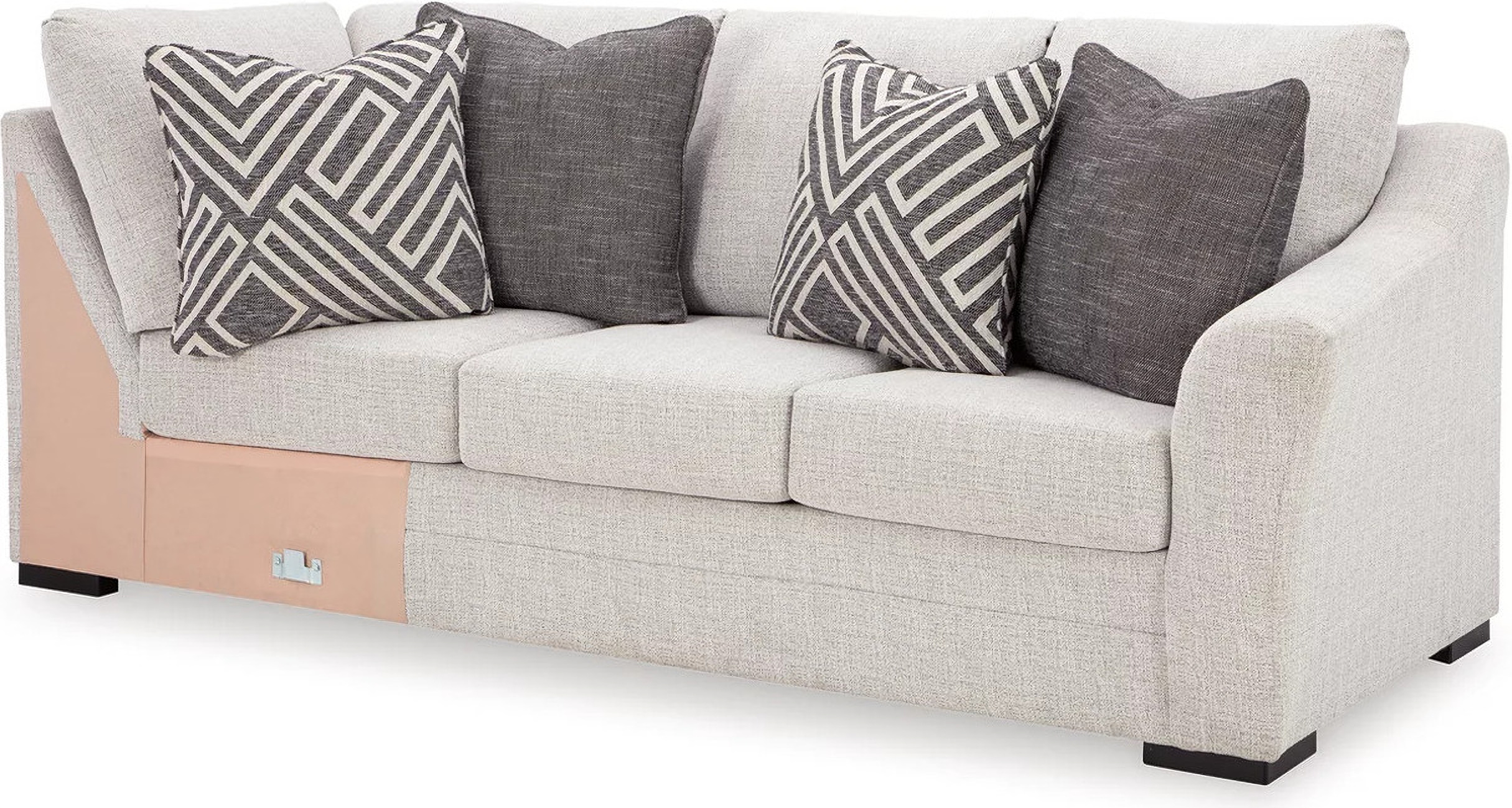 Koralynn RAF Sofa With Corner Wedge In Stone by Ashley Furniture ...