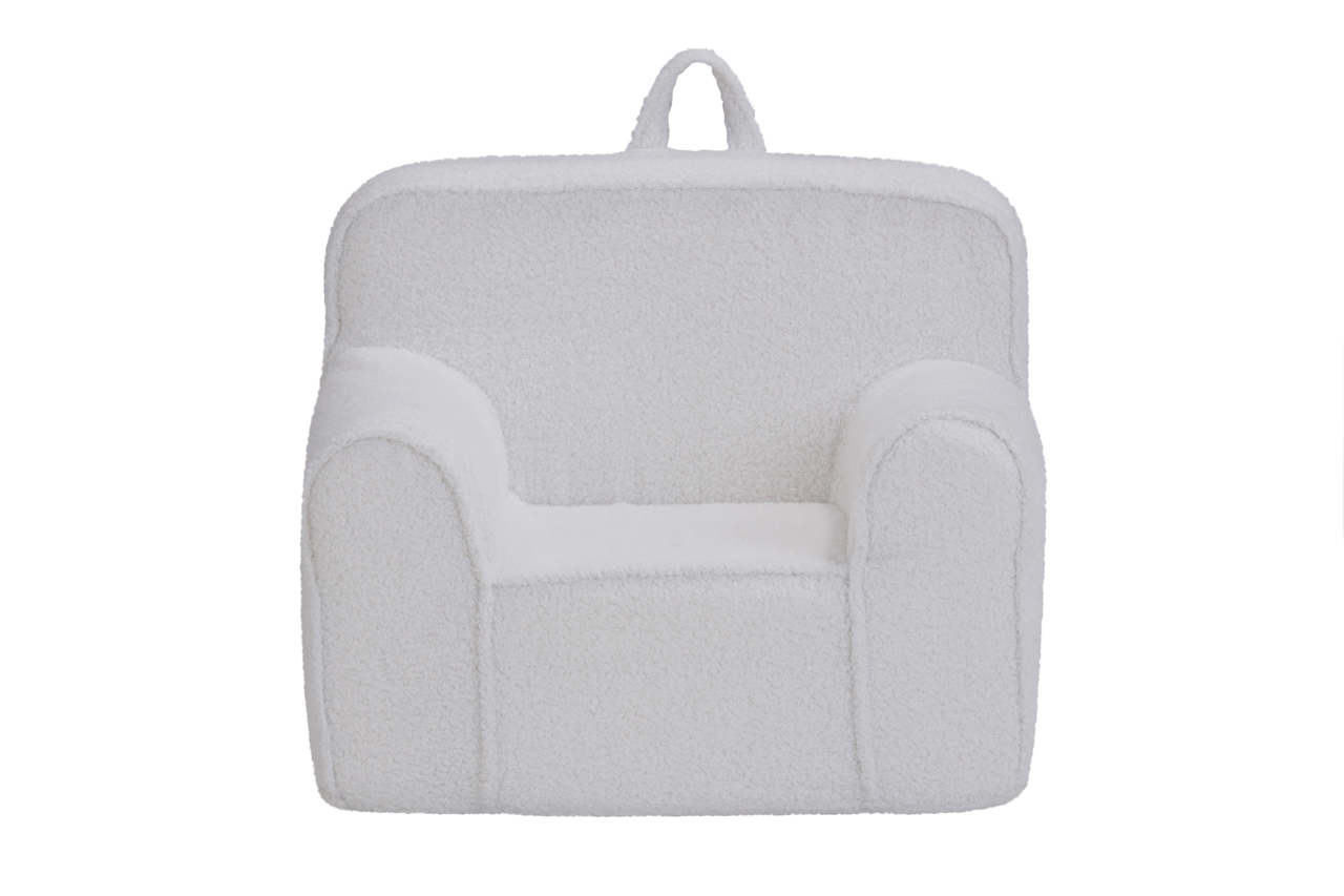 Kuddlez Kids Foam Chair In Soft White by Olive and Opie | 1StopBedrooms