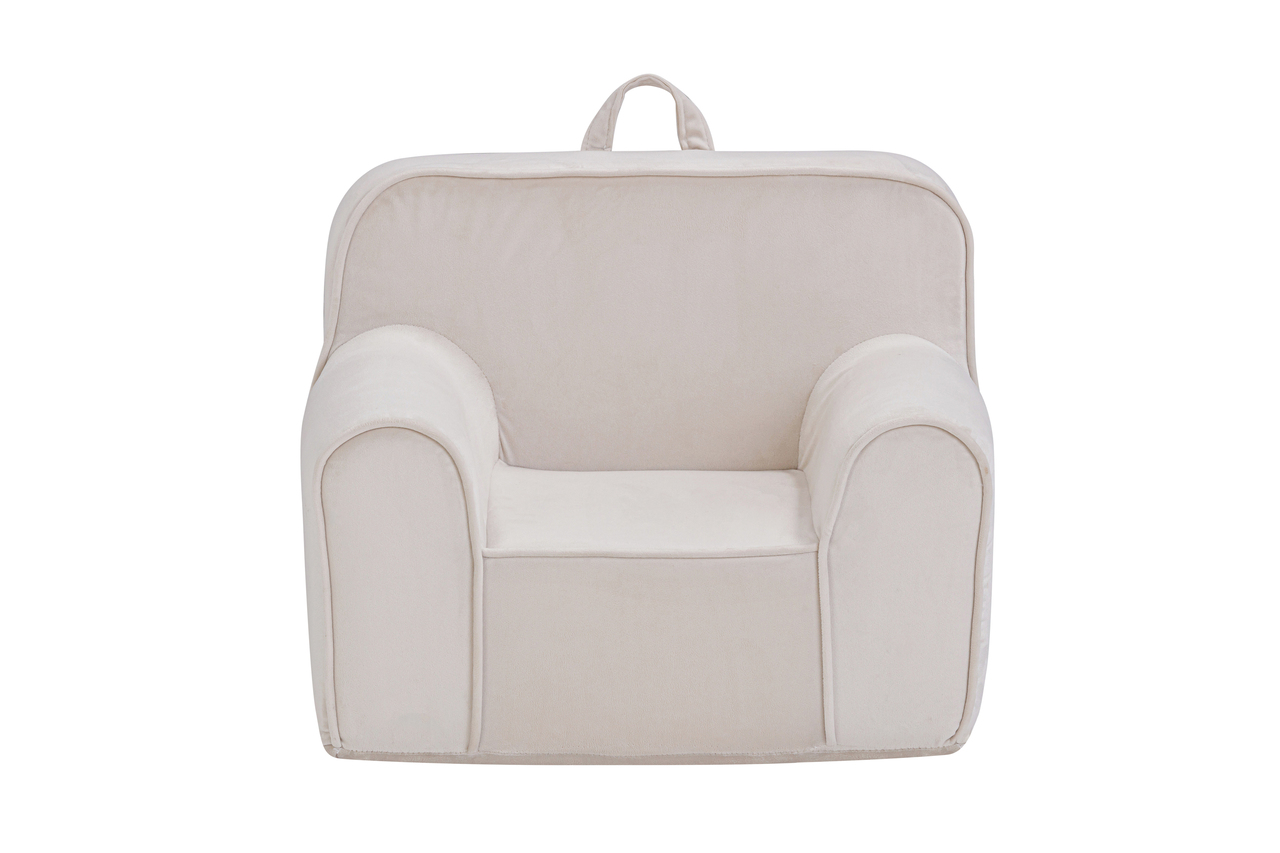 Kuddlez Kids Foam Chair In White by Olive and Opie | 1StopBedrooms