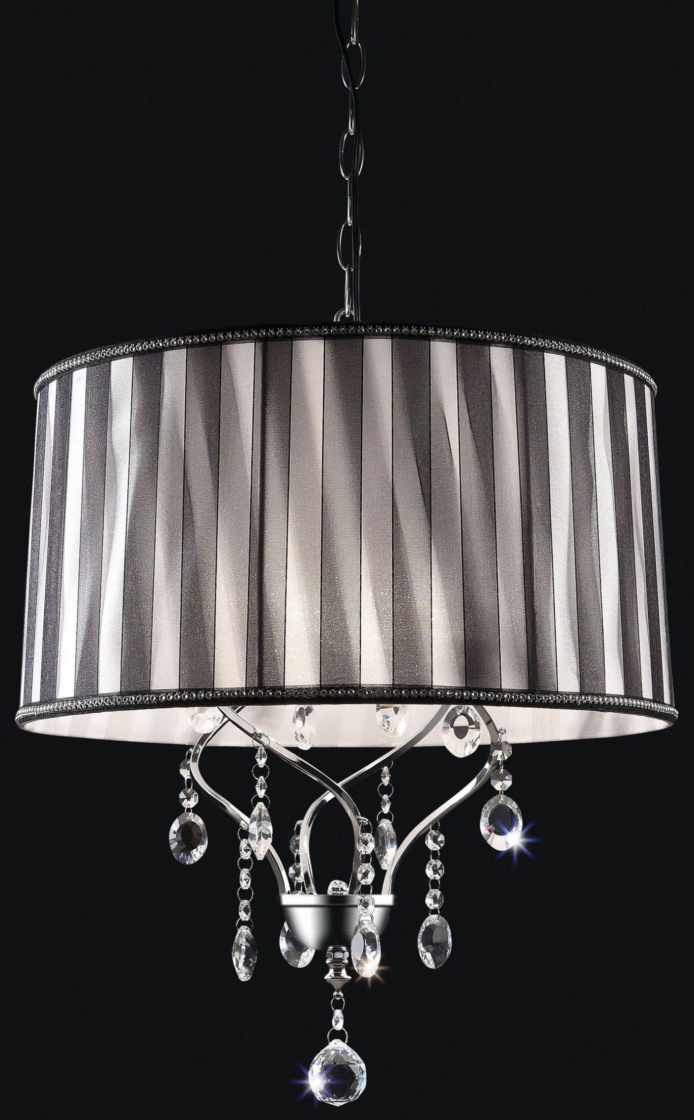 Arya Hanging Crystal Ceiling Lamp by Furniture of America | 1StopBedrooms