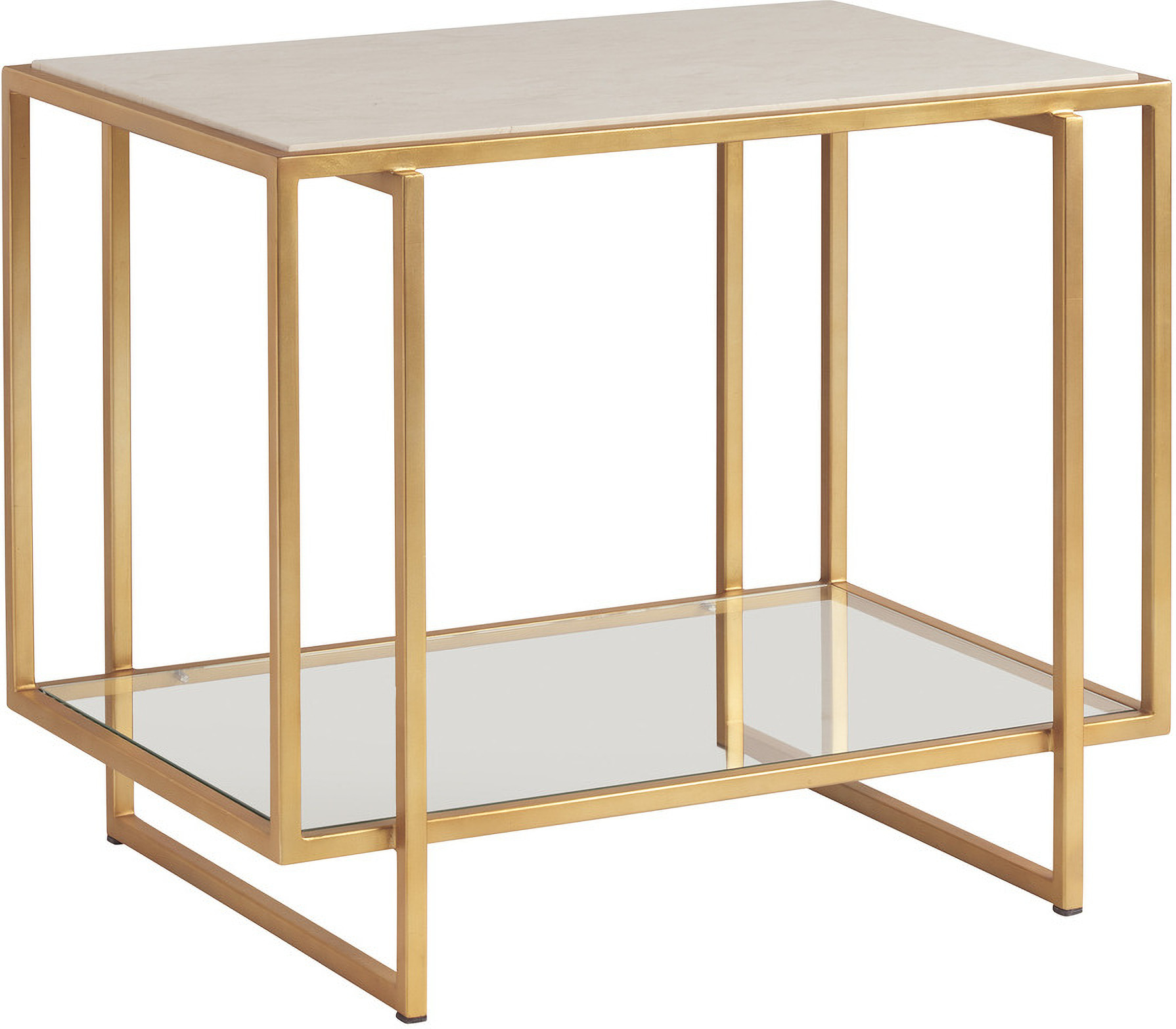 La Costa Pinnacle End Table In Gold by Lexington | 1StopBedrooms