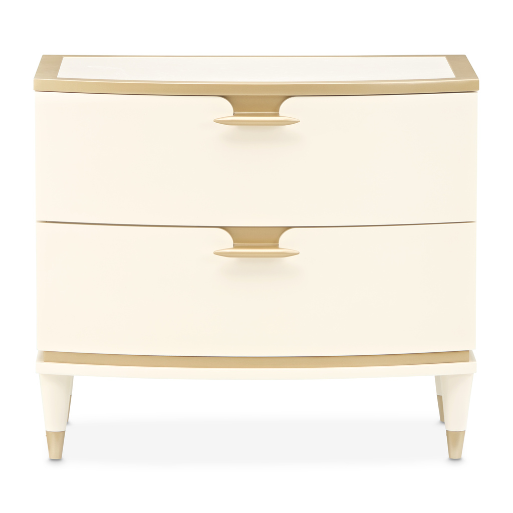 La Terrazza Large Nightstand In Creamy Pearl by Michael Amini ...