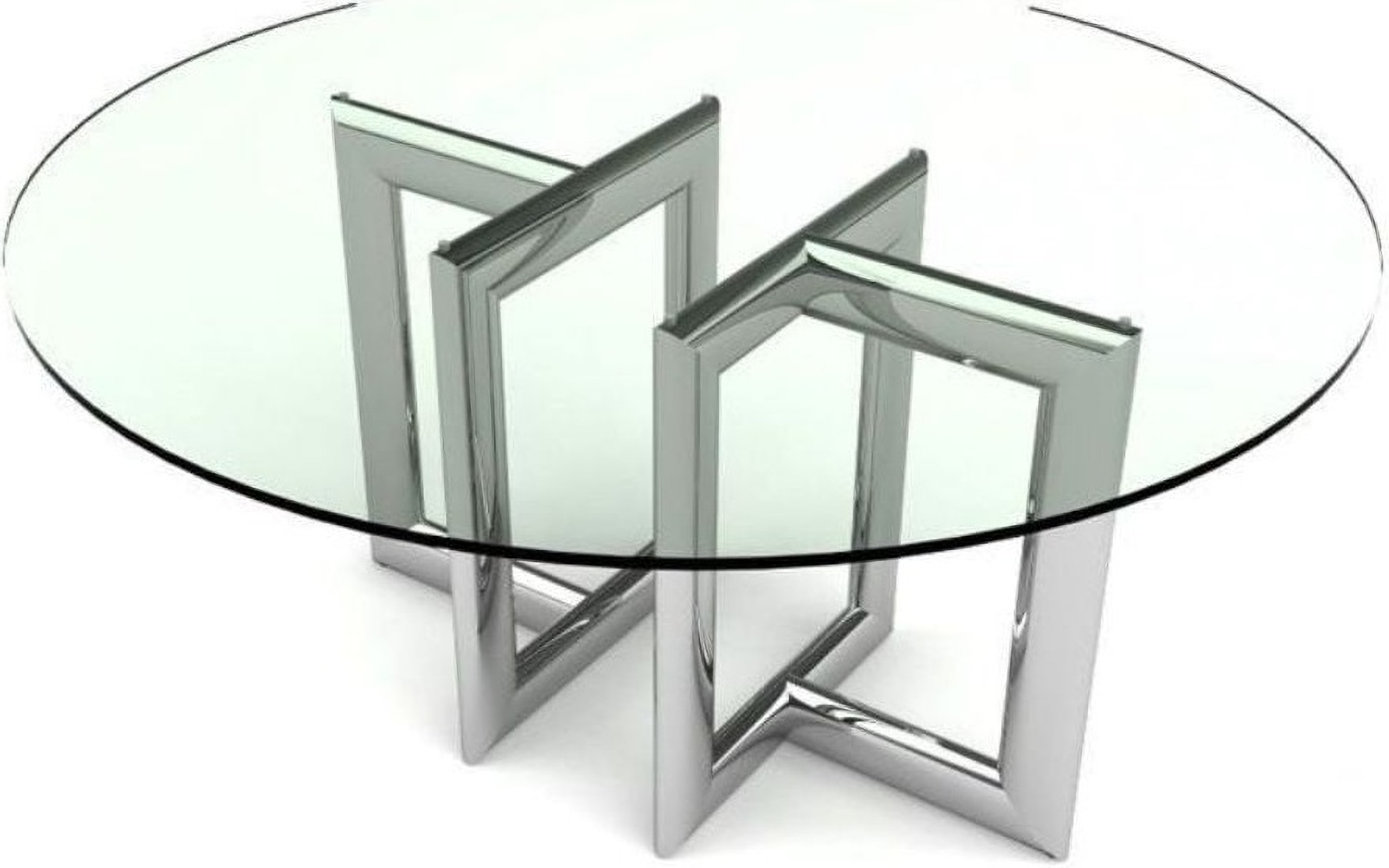 Laina Silver Round Dining Table by Bellini Modern Living | 1StopBedrooms