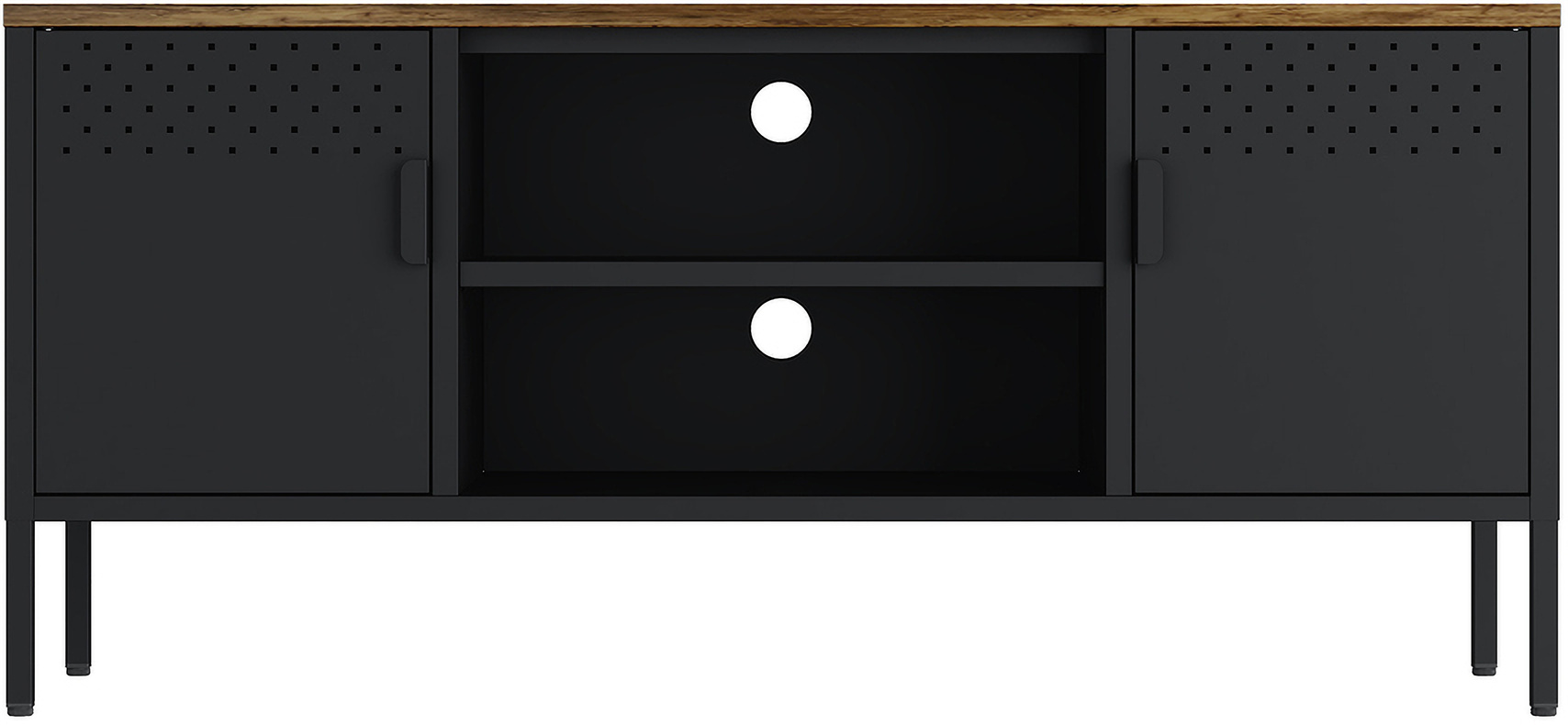 Landen 47 Inch TV Stand In Black by Manhattan Comfort | 1StopBedrooms