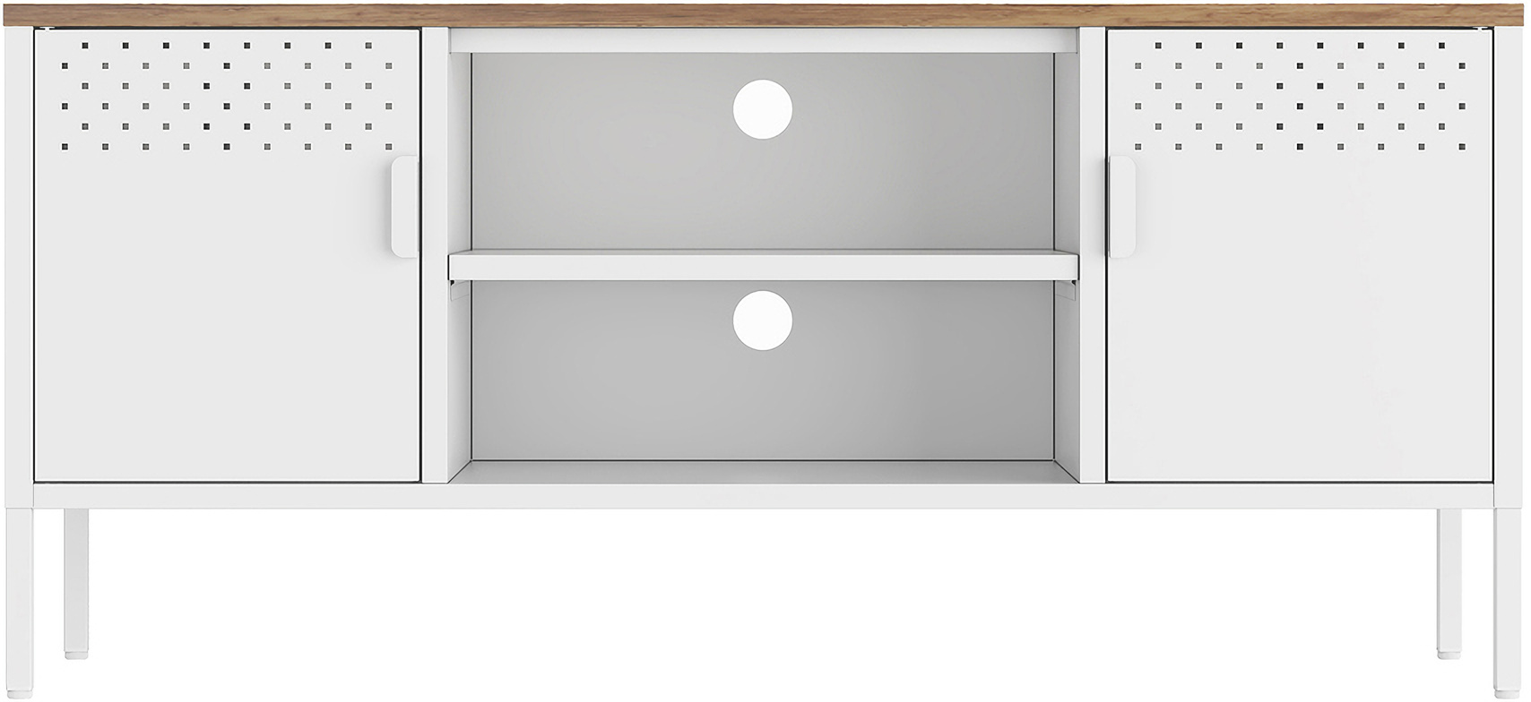 Landen 47 Inch TV Stand In White by Manhattan Comfort | 1StopBedrooms