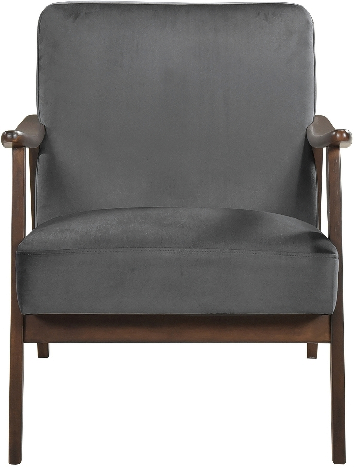 Landers Accent Chair In Gray and Walnut by Homelegance | 1StopBedrooms