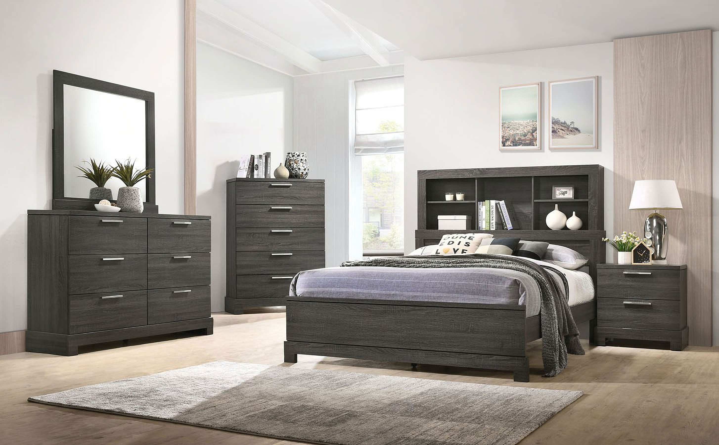Lantha Bookcase Bedroom Set by ACME | 1StopBedrooms