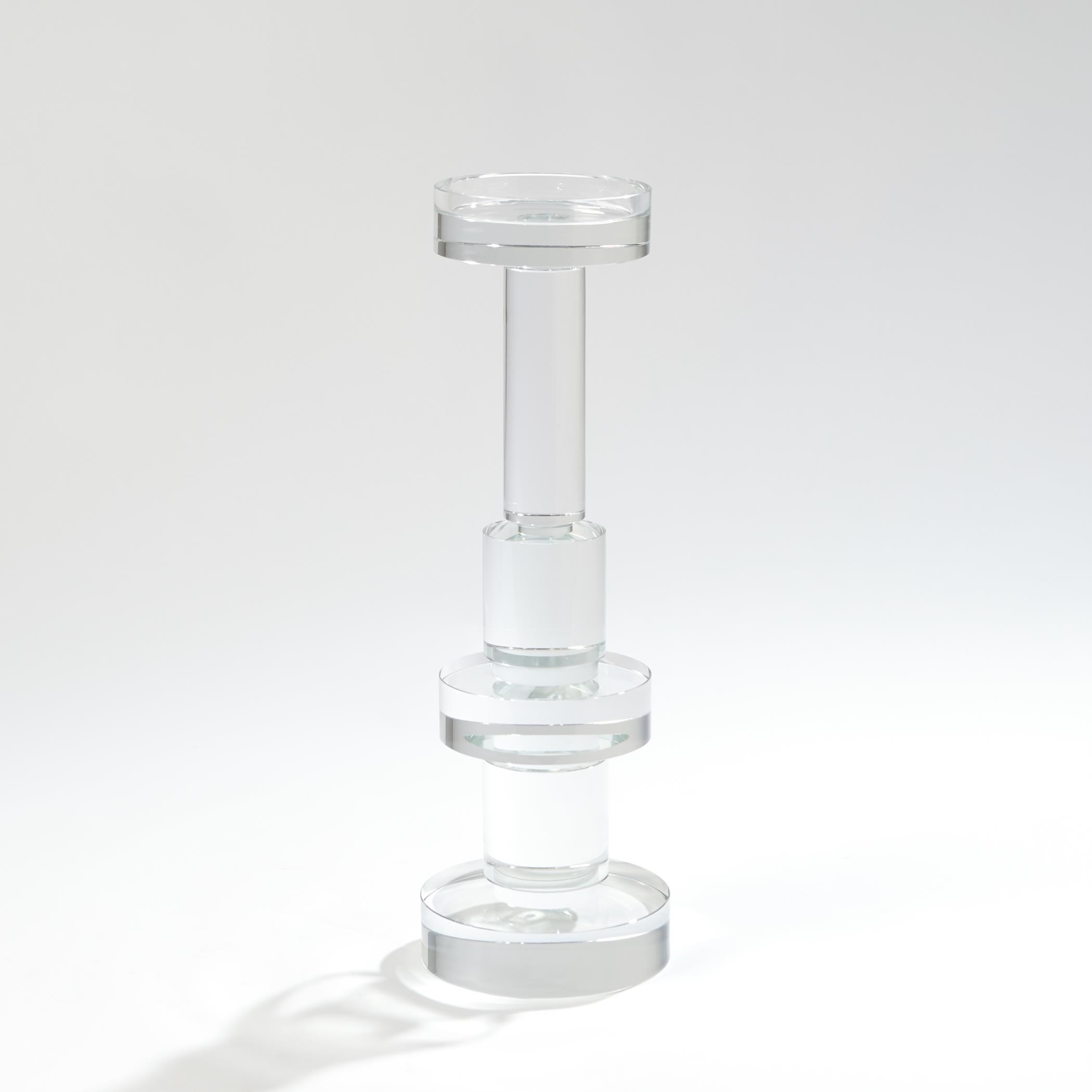 Large Brilliant Round Pillar Holder In Clear by Global Views ...