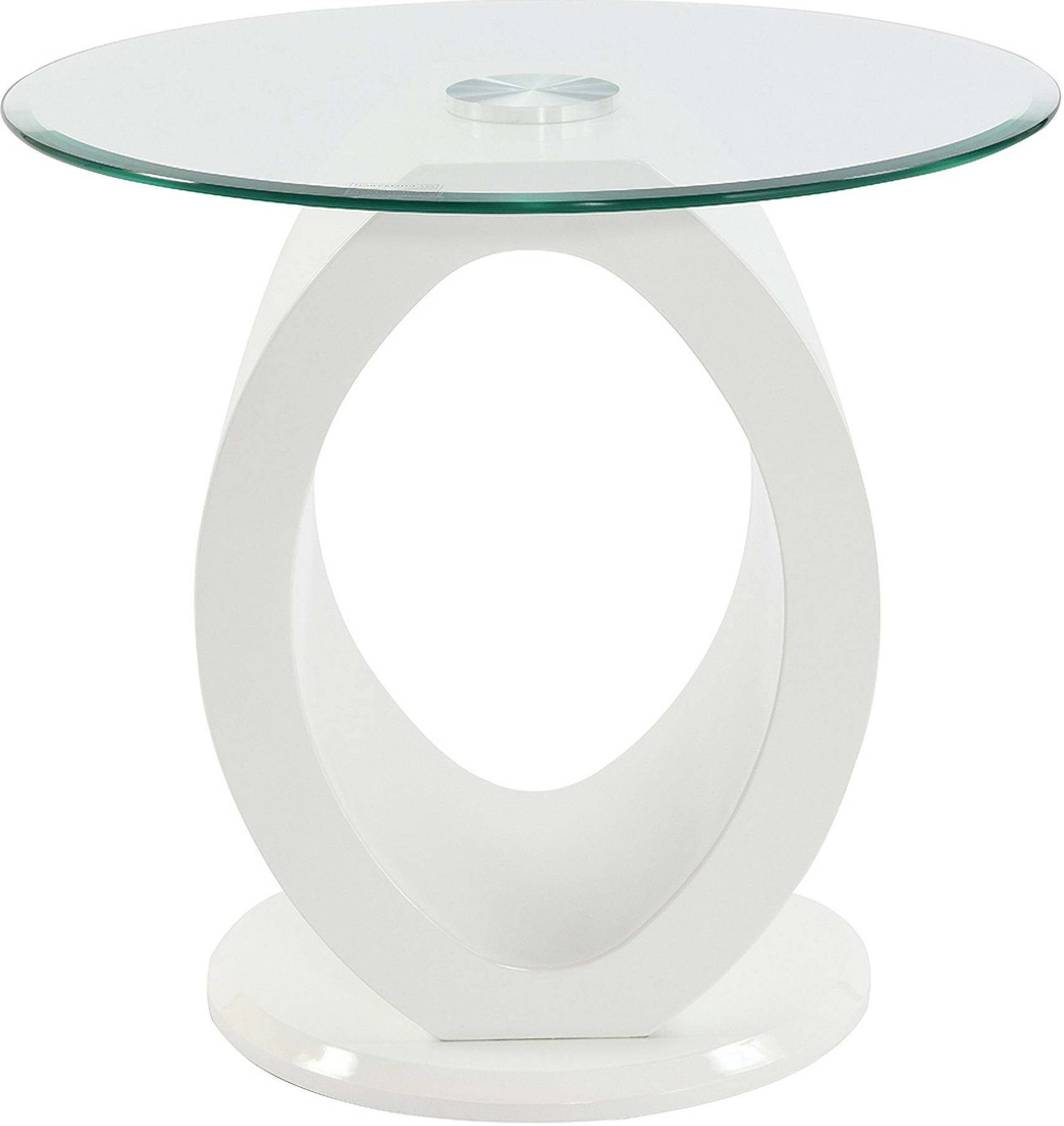 Larry End Table In White High Gloss by ACME | 1StopBedrooms