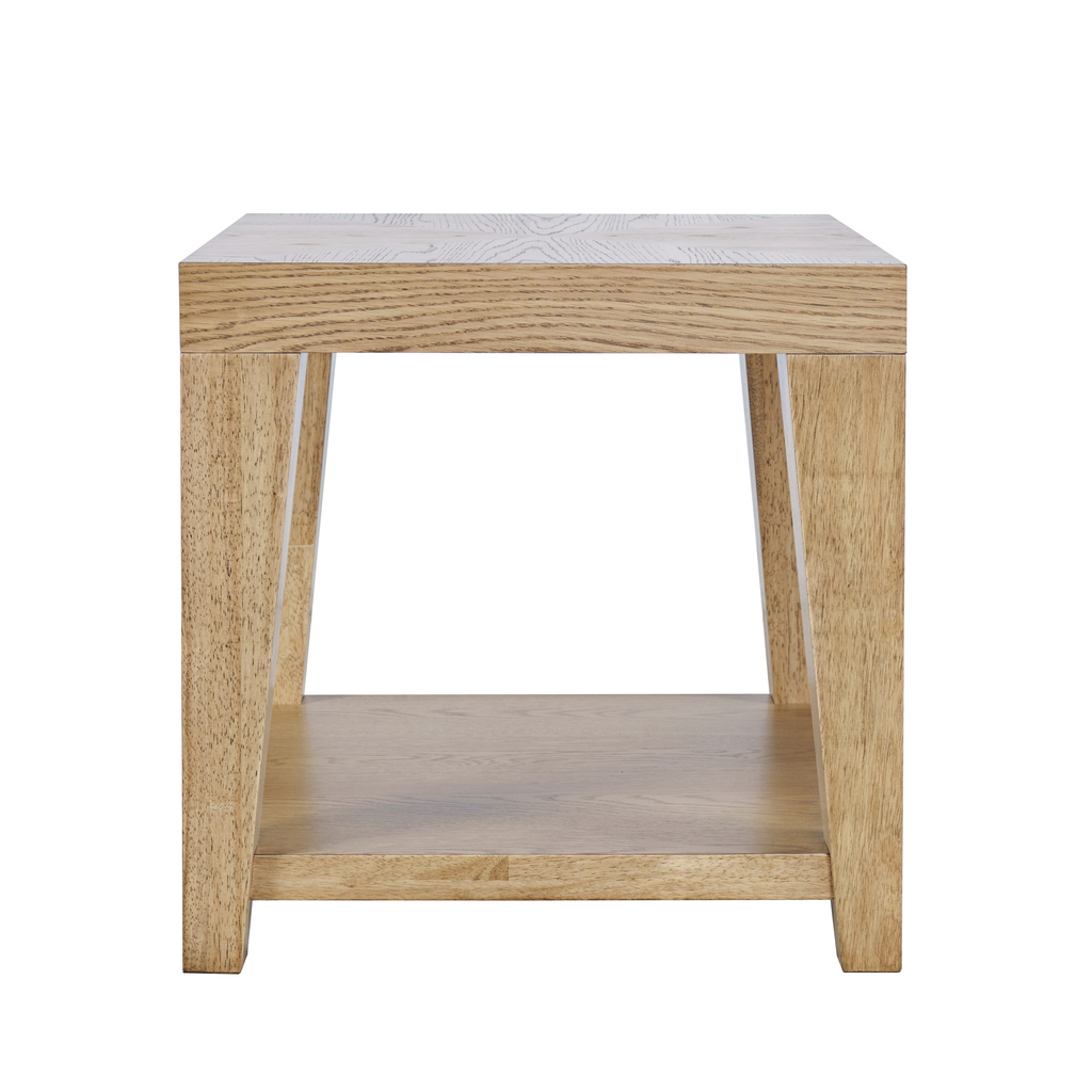 Laurel Creek 24 Inch Square End Table with Open Shelf In Natural by ...