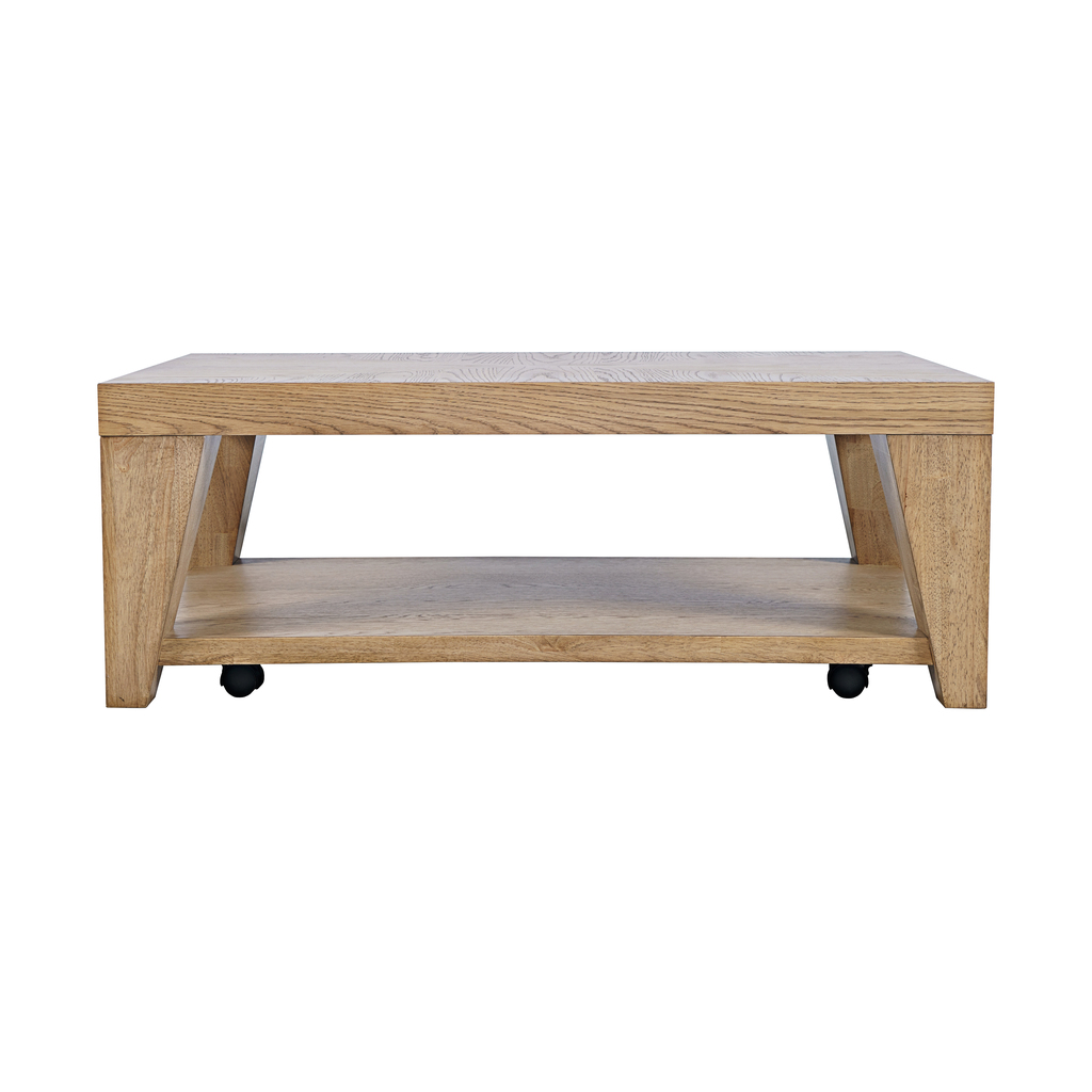 Laurel Creek 50 Inch Coffee Table with Storage Shelf and Hidden Casters ...