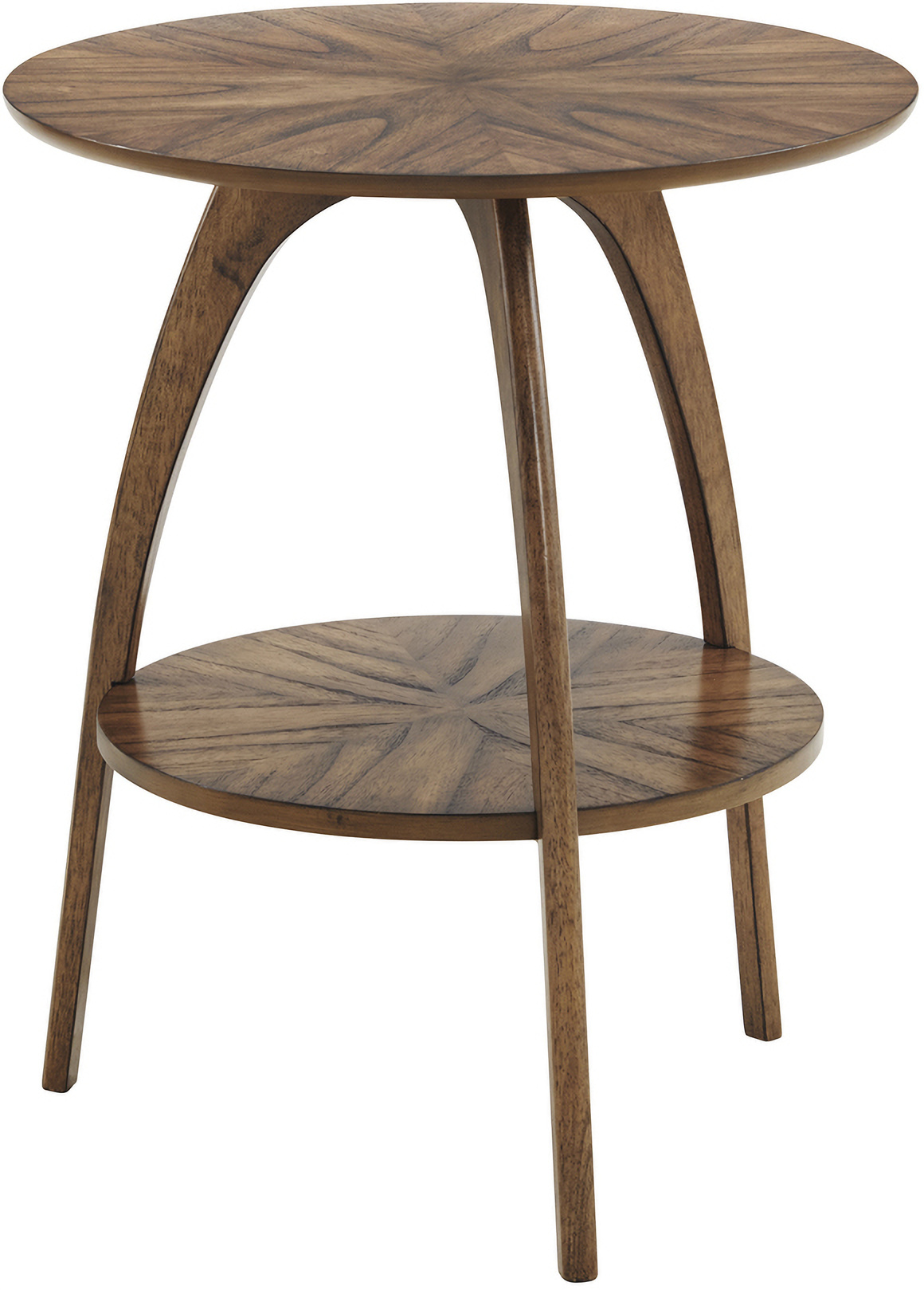 Lax 20 Inch Round End Table with Storage In Warm Nutmeg by Martin ...