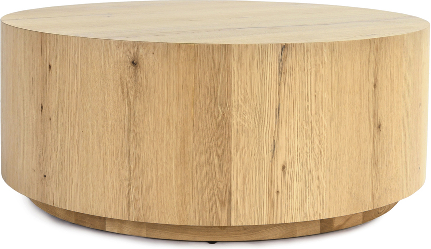 Layne 42 Inch Round Coffee Table with Casters In Natural by Classic ...